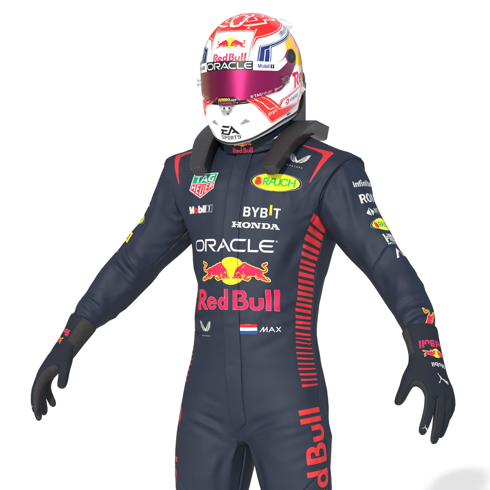 F1 Red Bull Suit 2023 - 3D Model by Cactus3D