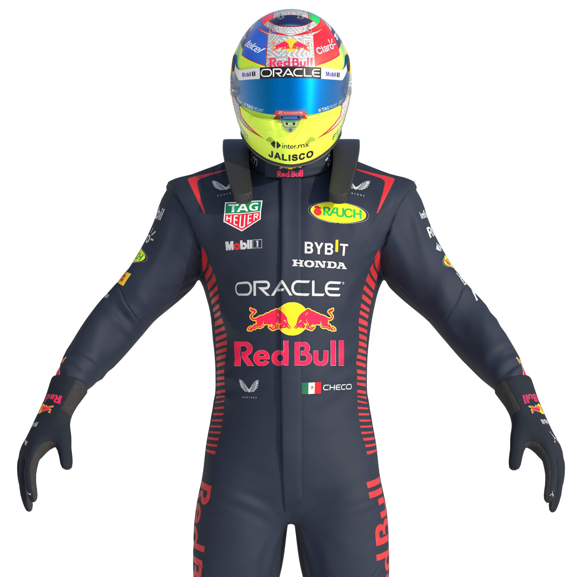 F1 Red Bull Suit 2023 - 3D Model by Cactus3D