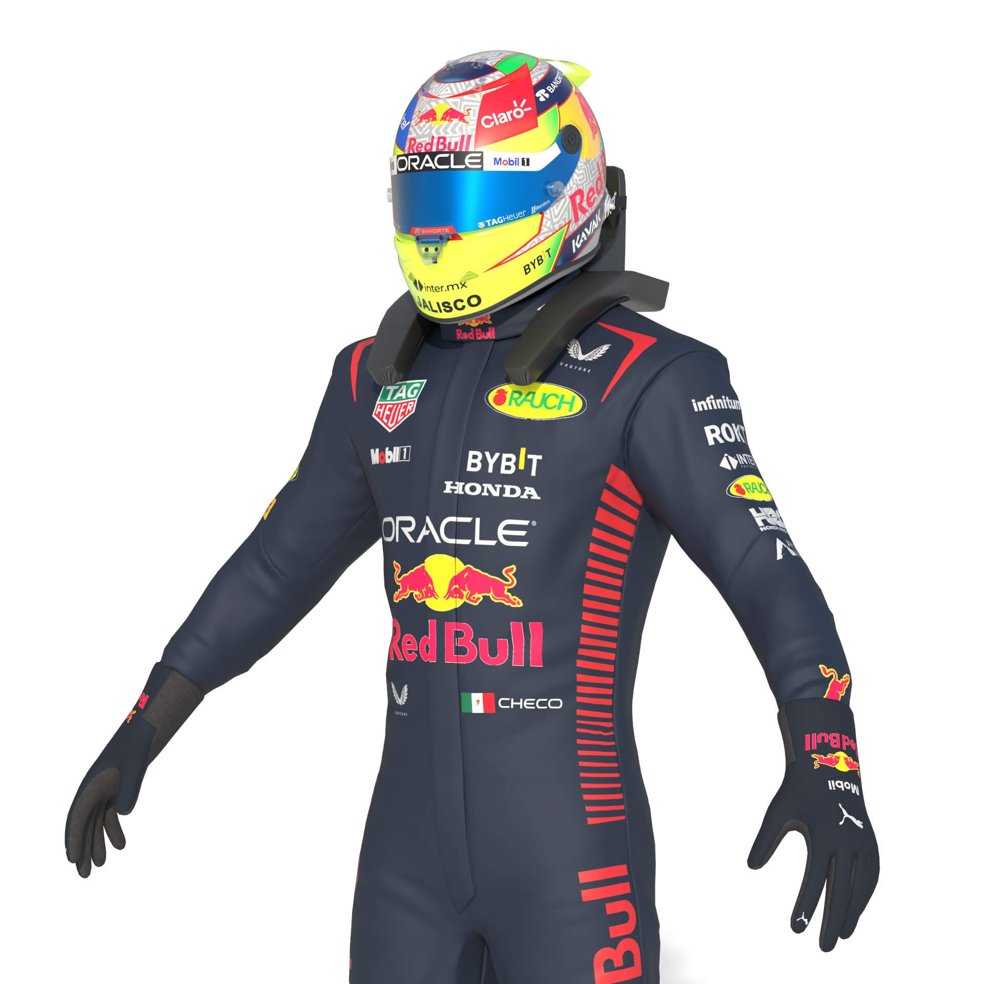 F1 Red Bull Suit 2023 - 3D Model by Cactus3D