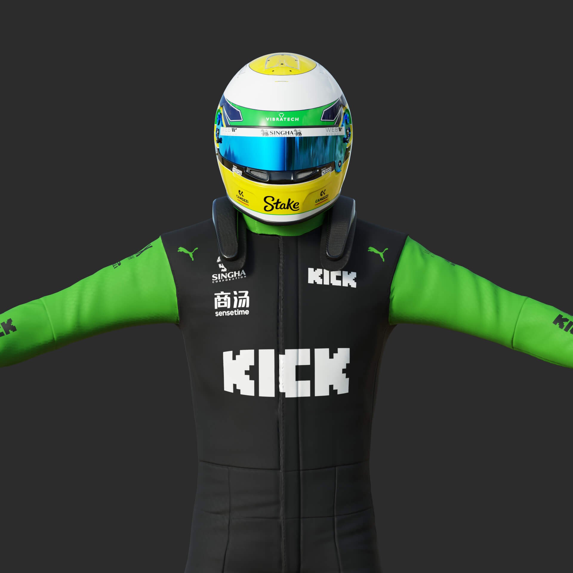 F1 Sauber Racing Suit 2025 - 3D Model by Cactus3D