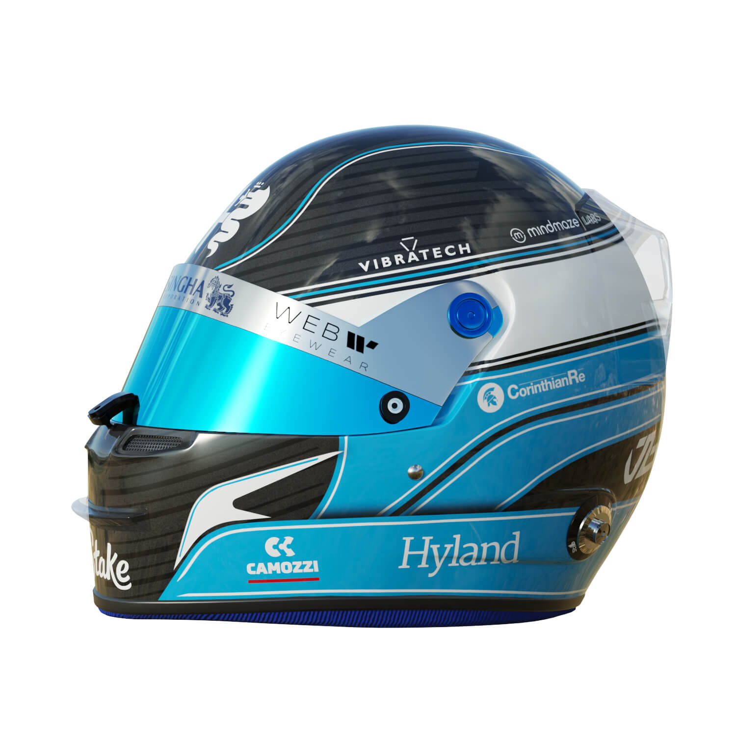 F1 Valtteri Bottas Helmet 2023 - 3D Model by Cactus3D