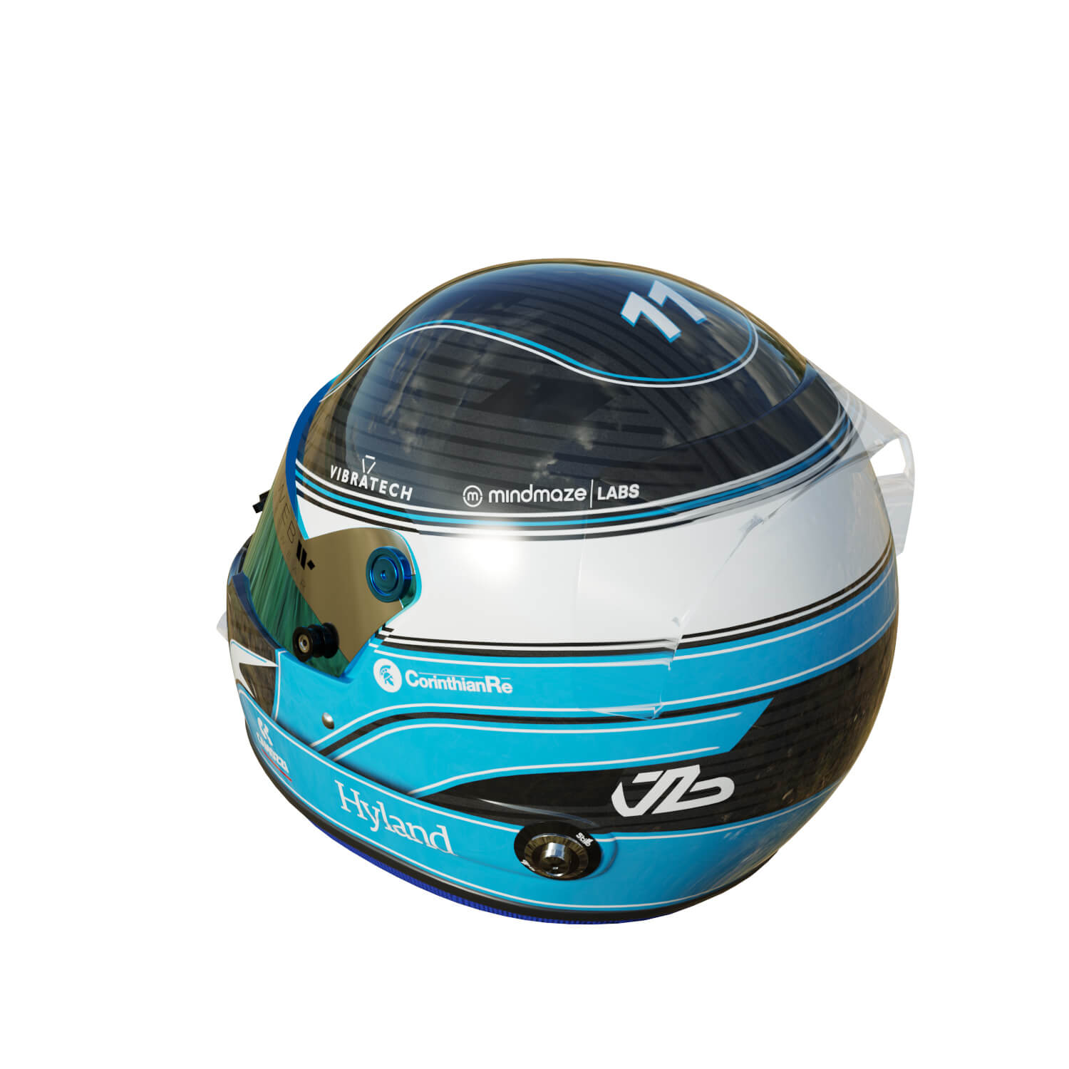 F1 Valtteri Bottas Helmet 2023 - 3D Model by Cactus3D