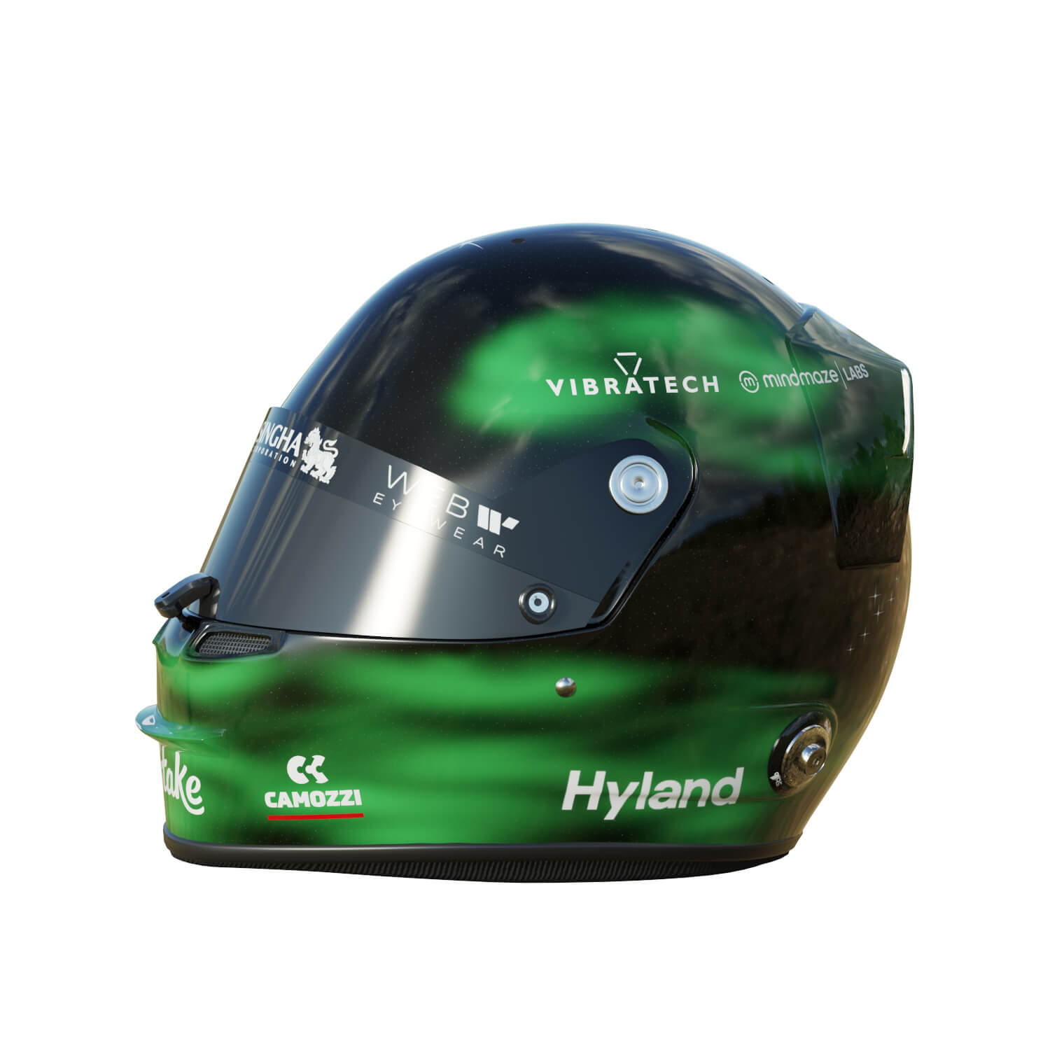 F1 Valtteri Bottas Helmet 2024 - 3D Model by Cactus3D