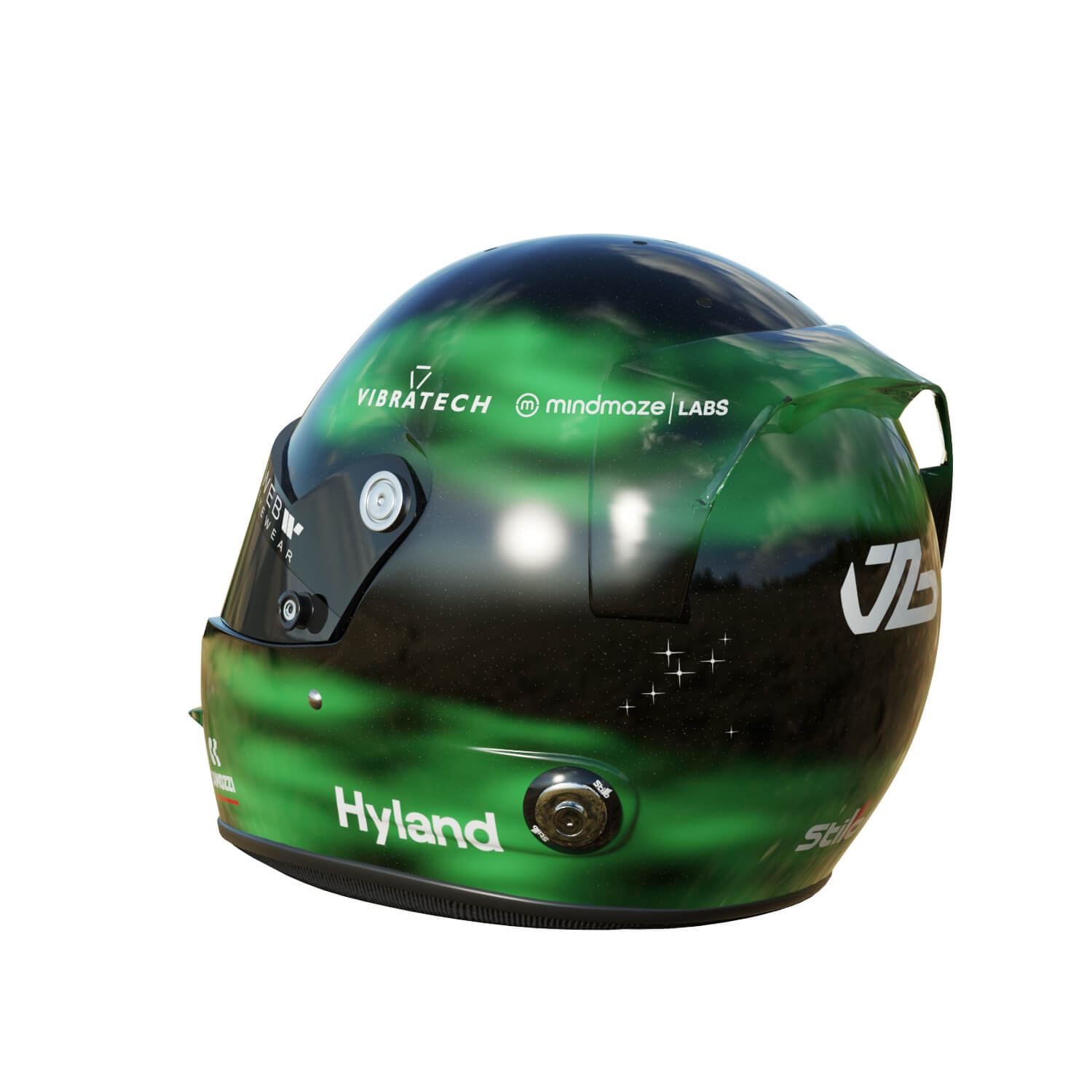 F1 Valtteri Bottas Helmet 2024 - 3D Model by Cactus3D