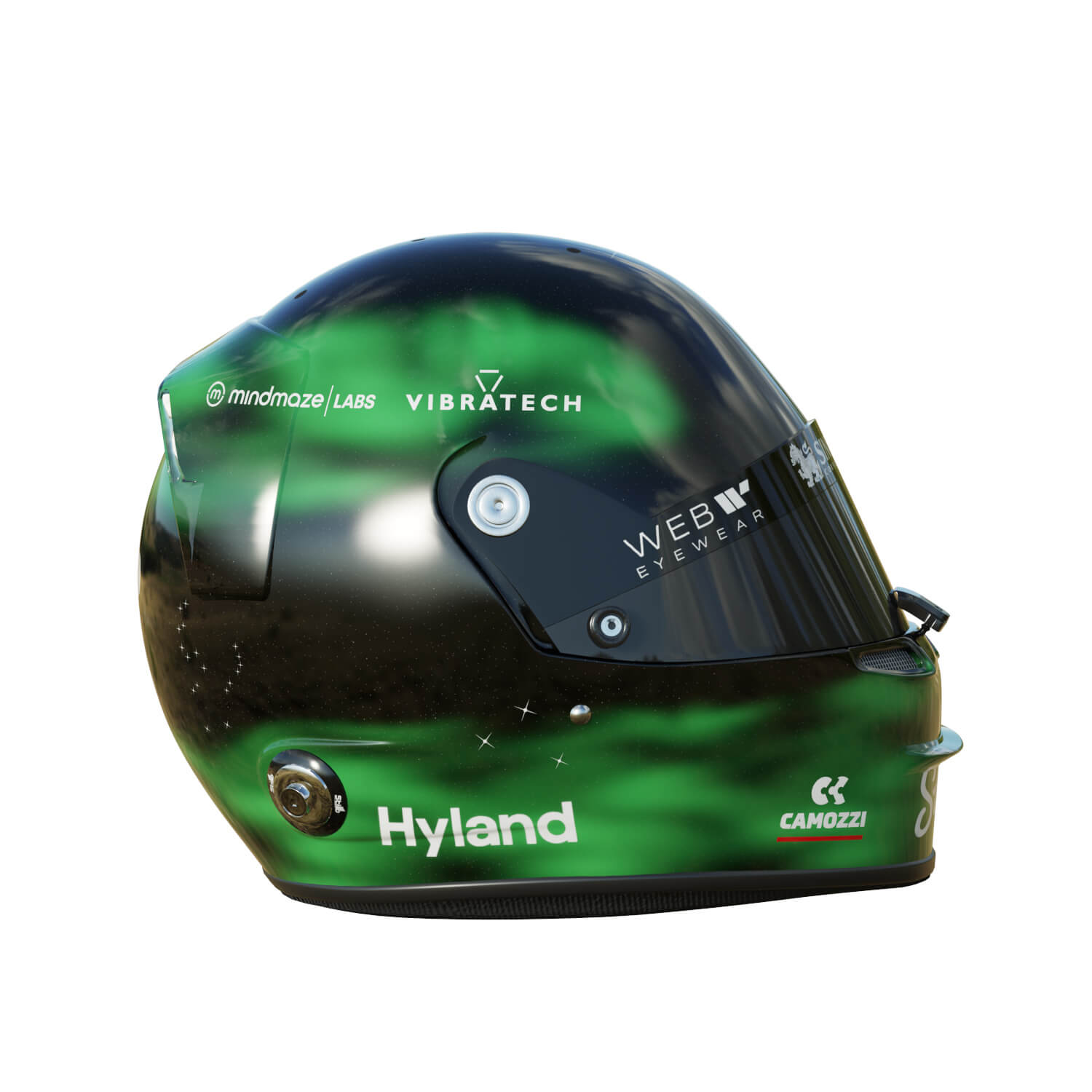 F1 Valtteri Bottas Helmet 2024 - 3D Model by Cactus3D