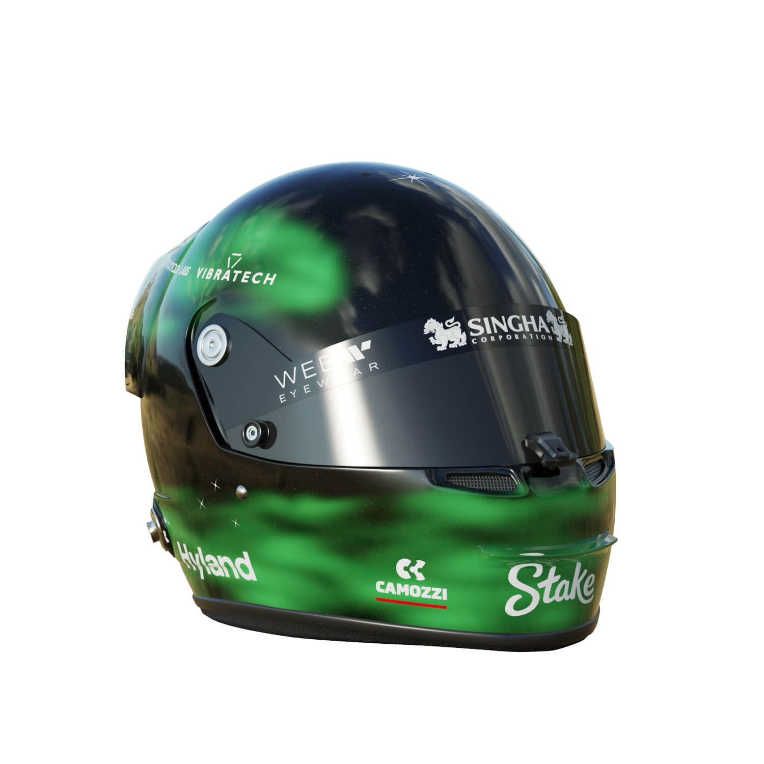 F1 Valtteri Bottas Helmet 2024 - 3D Model by Cactus3D
