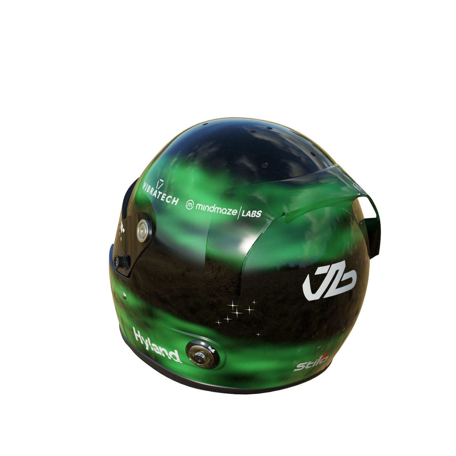 F1 Valtteri Bottas Helmet 2024 - 3D Model by Cactus3D