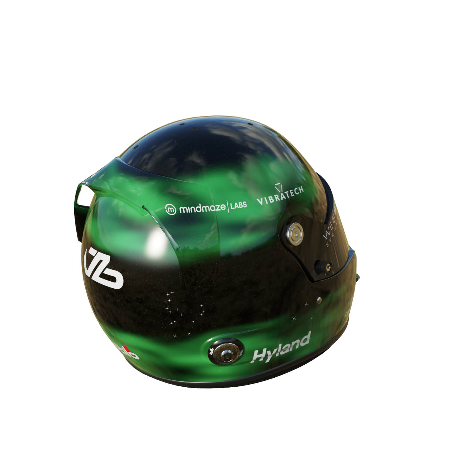 F1 Valtteri Bottas Helmet 2024 - 3D Model by Cactus3D