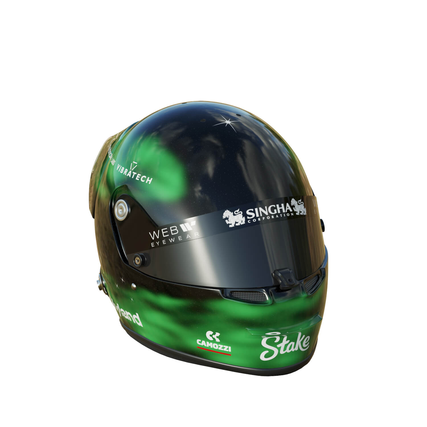 F1 Valtteri Bottas Helmet 2024 - 3D Model by Cactus3D