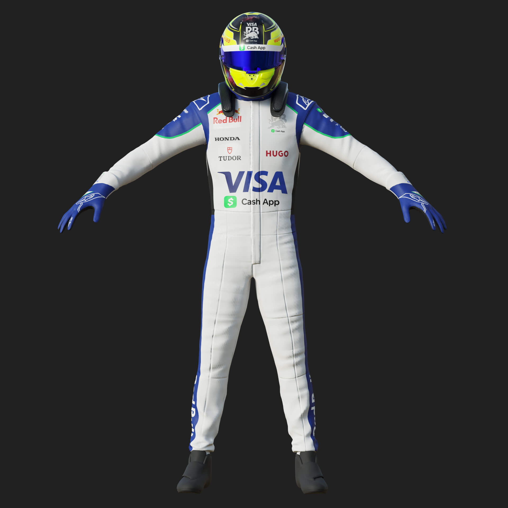 F1 VCARB Racing Suit 2025 - 3D Model by Cactus3D