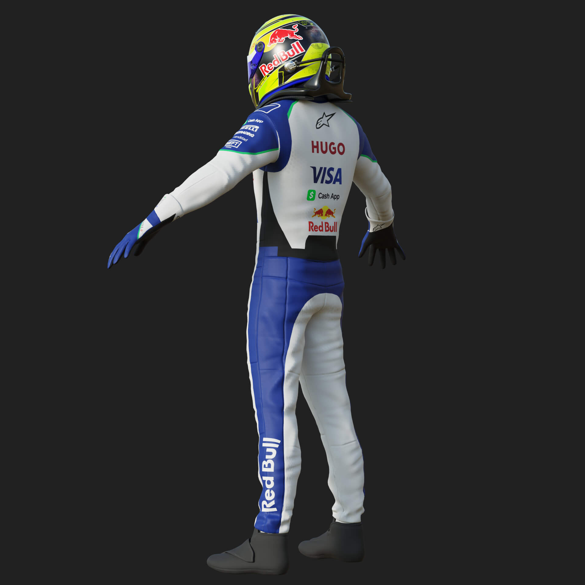 F1 VCARB Racing Suit 2025 - 3D Model by Cactus3D