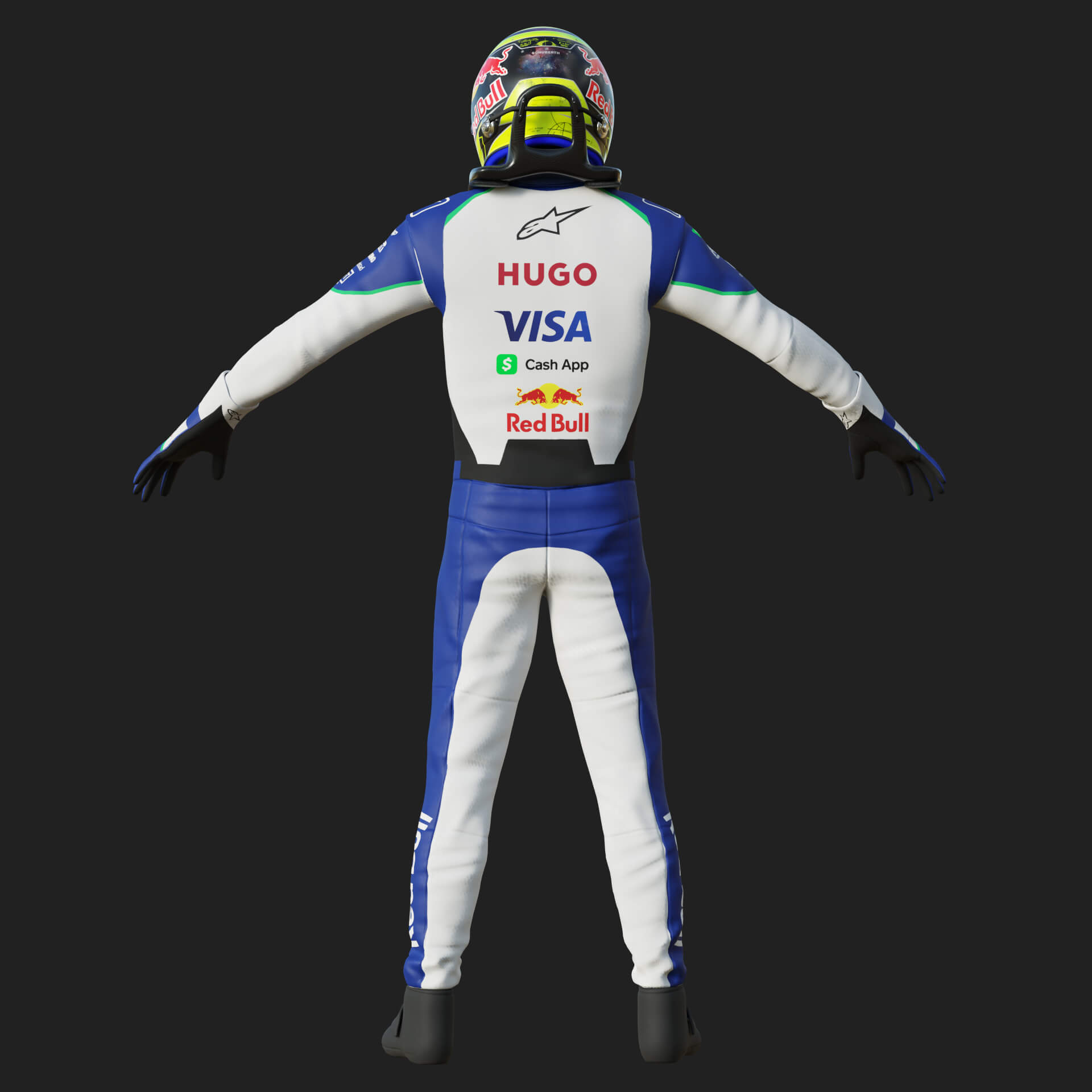 F1 VCARB Racing Suit 2025 - 3D Model by Cactus3D