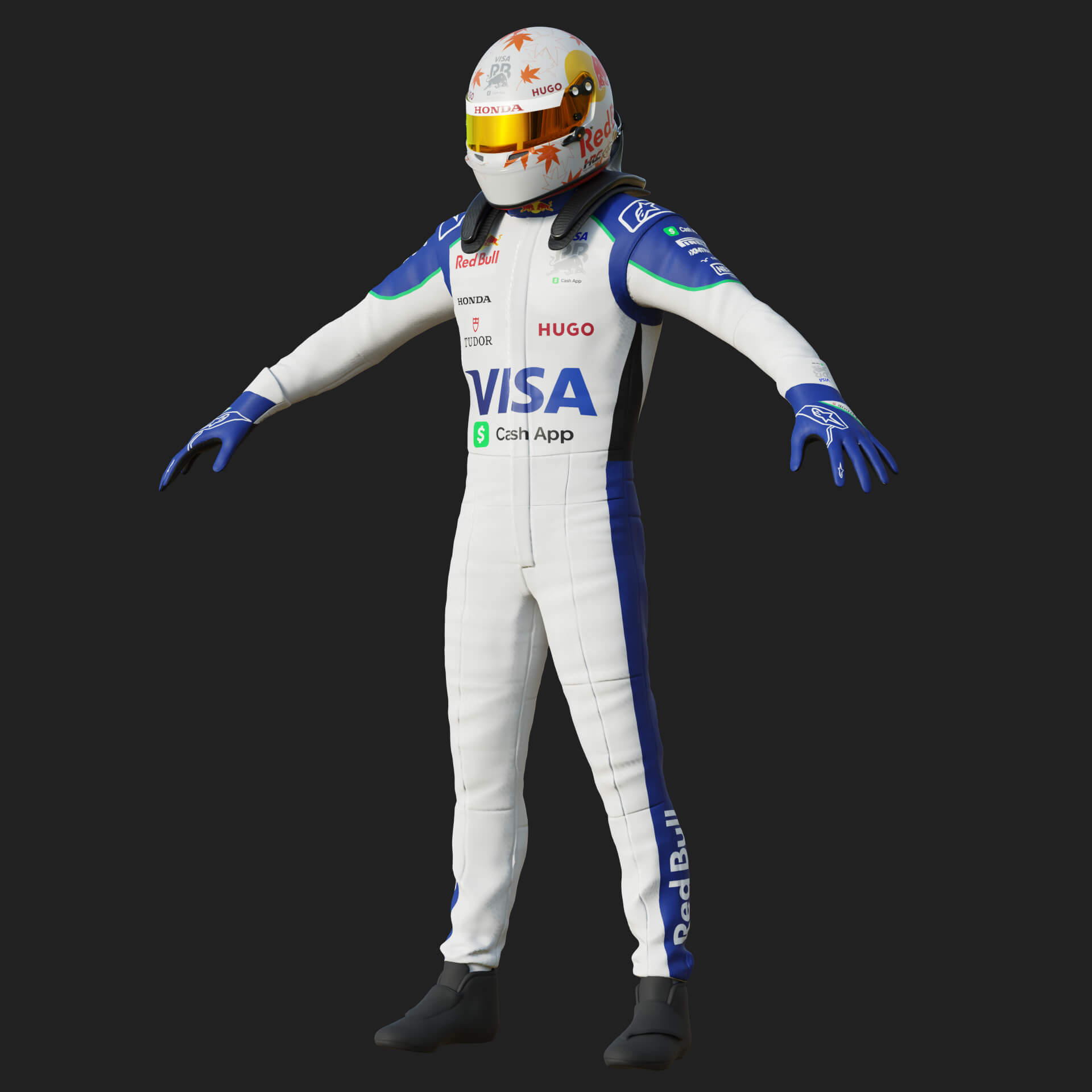 F1 VCARB Racing Suit 2025 - 3D Model by Cactus3D