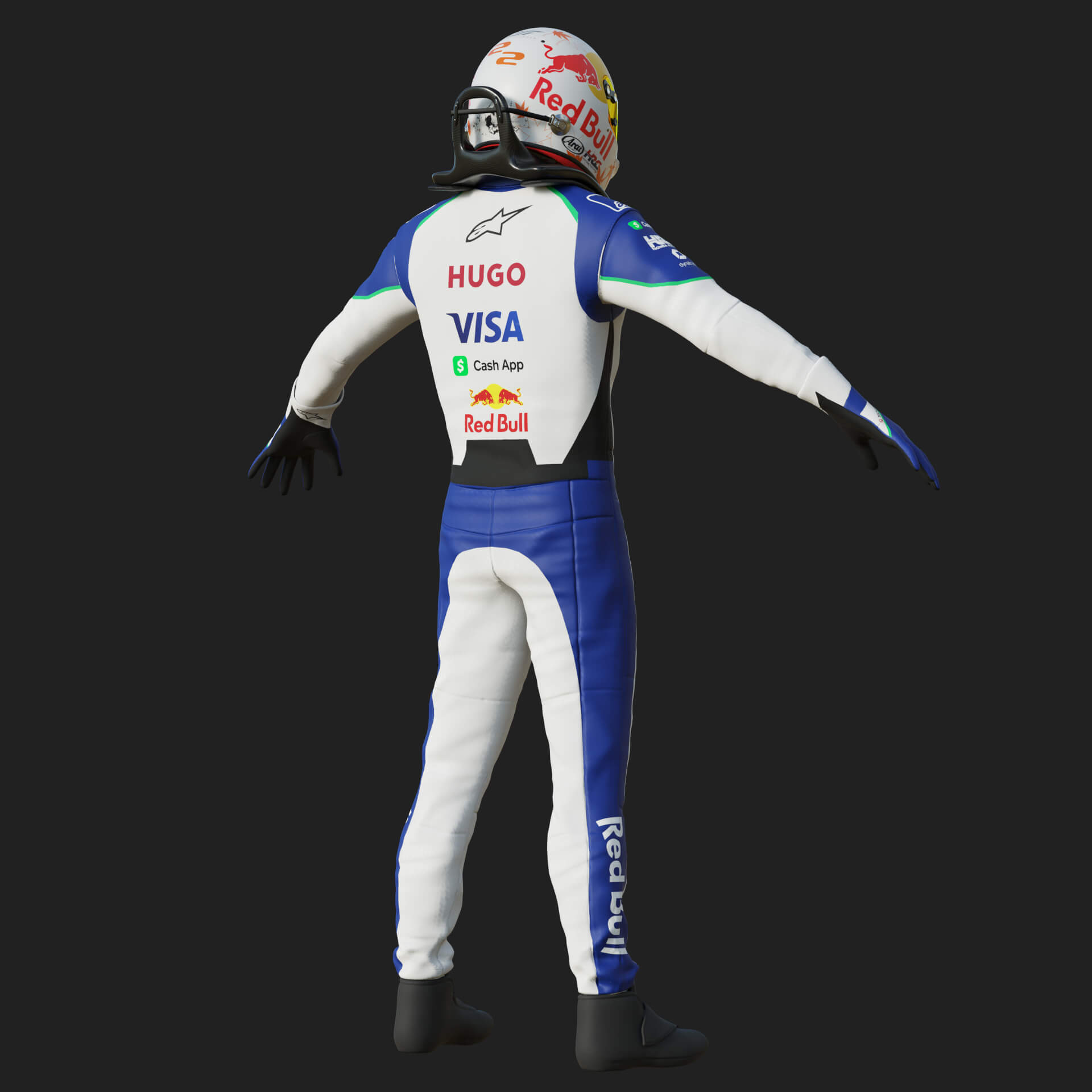 F1 VCARB Racing Suit 2025 - 3D Model by Cactus3D