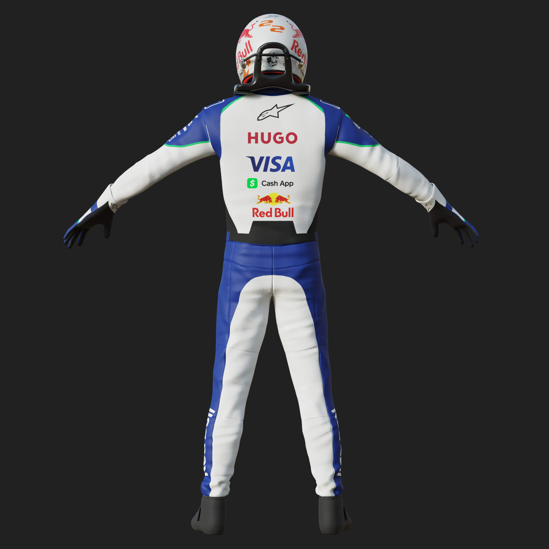 F1 VCARB Racing Suit 2025 - 3D Model by Cactus3D