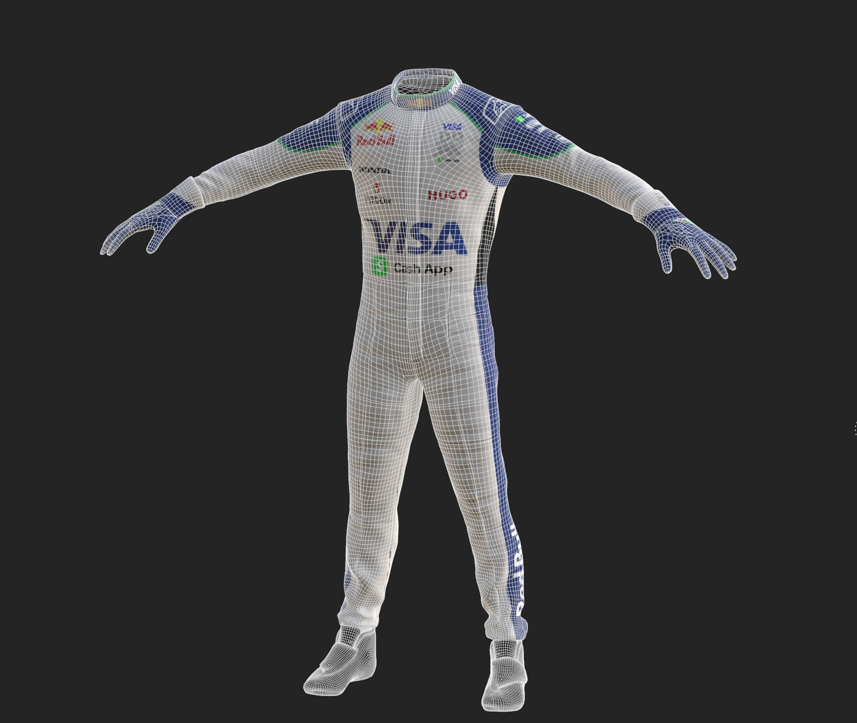 F1 VCARB Racing Suit 2025 - 3D Model by Cactus3D