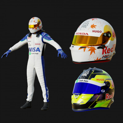 F1 VCARB Racing Suit 2025 - 3D Model by Cactus3D