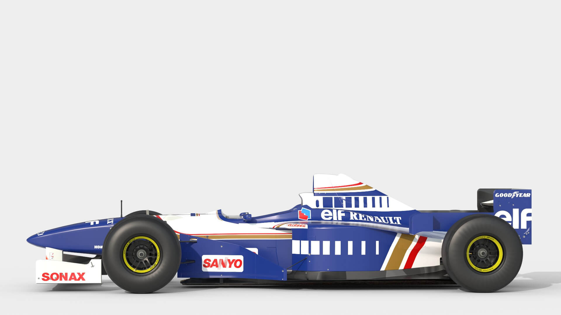 F1 Williams FW18 1996 - 3D Model by Cactus3D