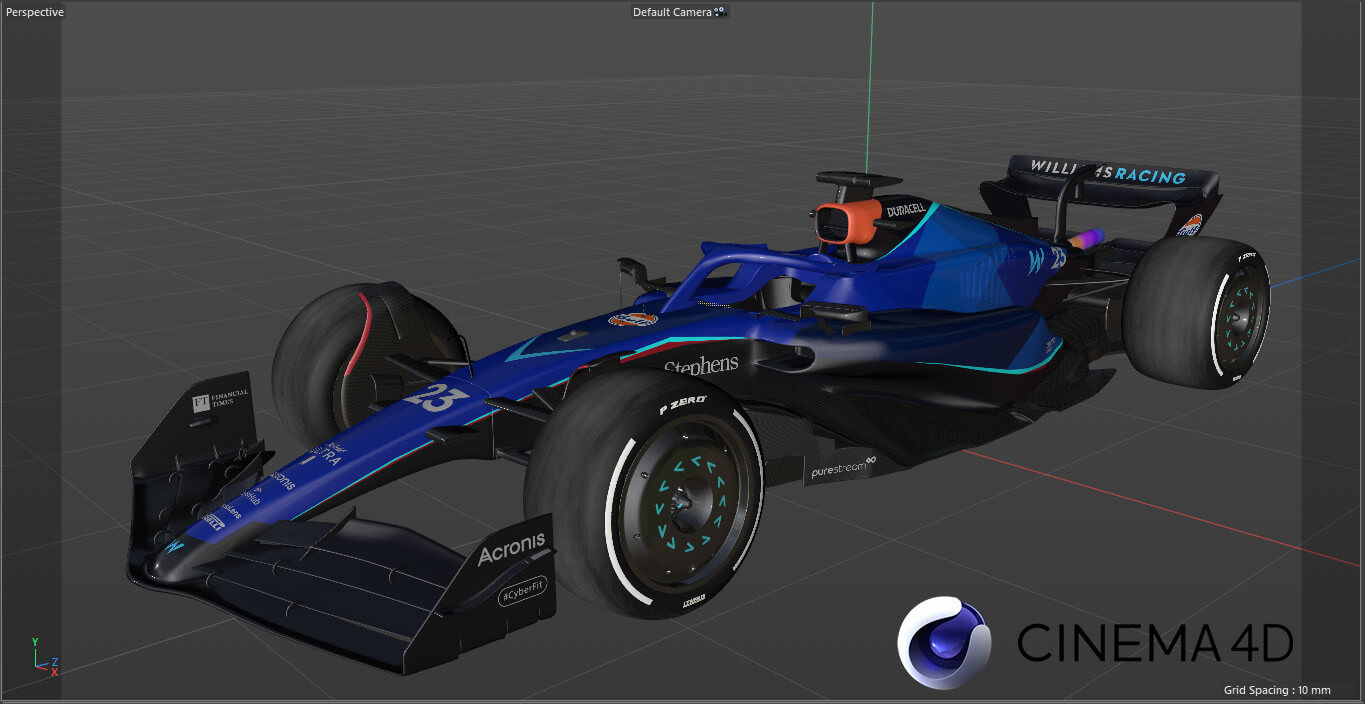 F1 Williams FW45 2023 - 3D Model by Cactus3D