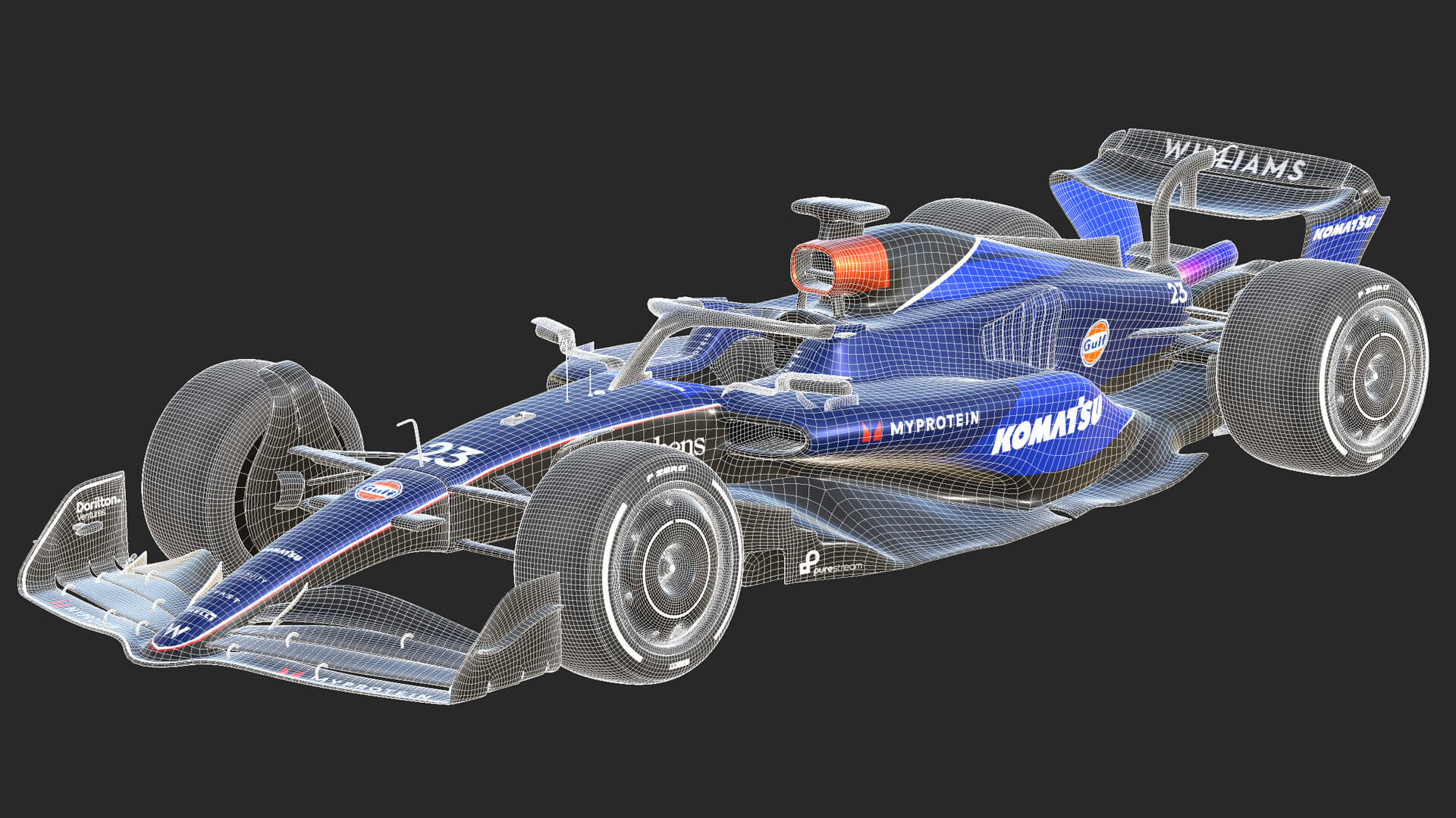 F1 Williams FW46 2024 - 3D Model by Cactus3D