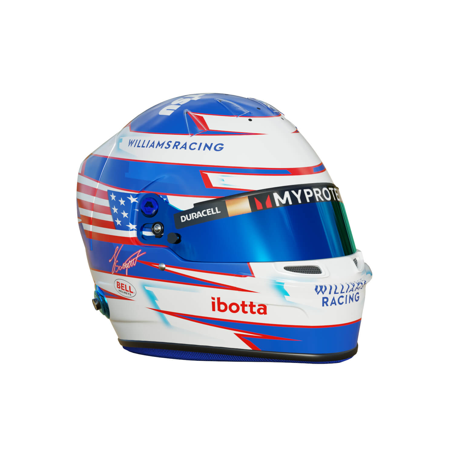 F1 Williams Helmets 2024 - 3D Model by Cactus3D