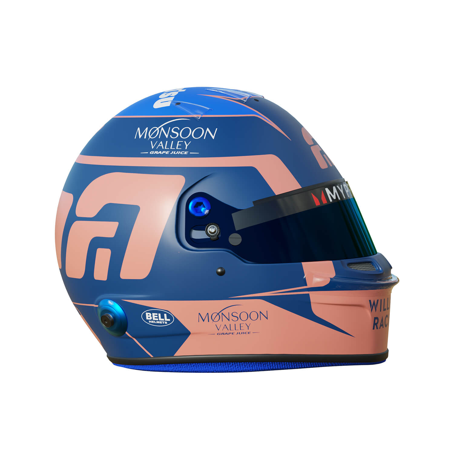 F1 Williams Helmets 2024 - 3D Model by Cactus3D