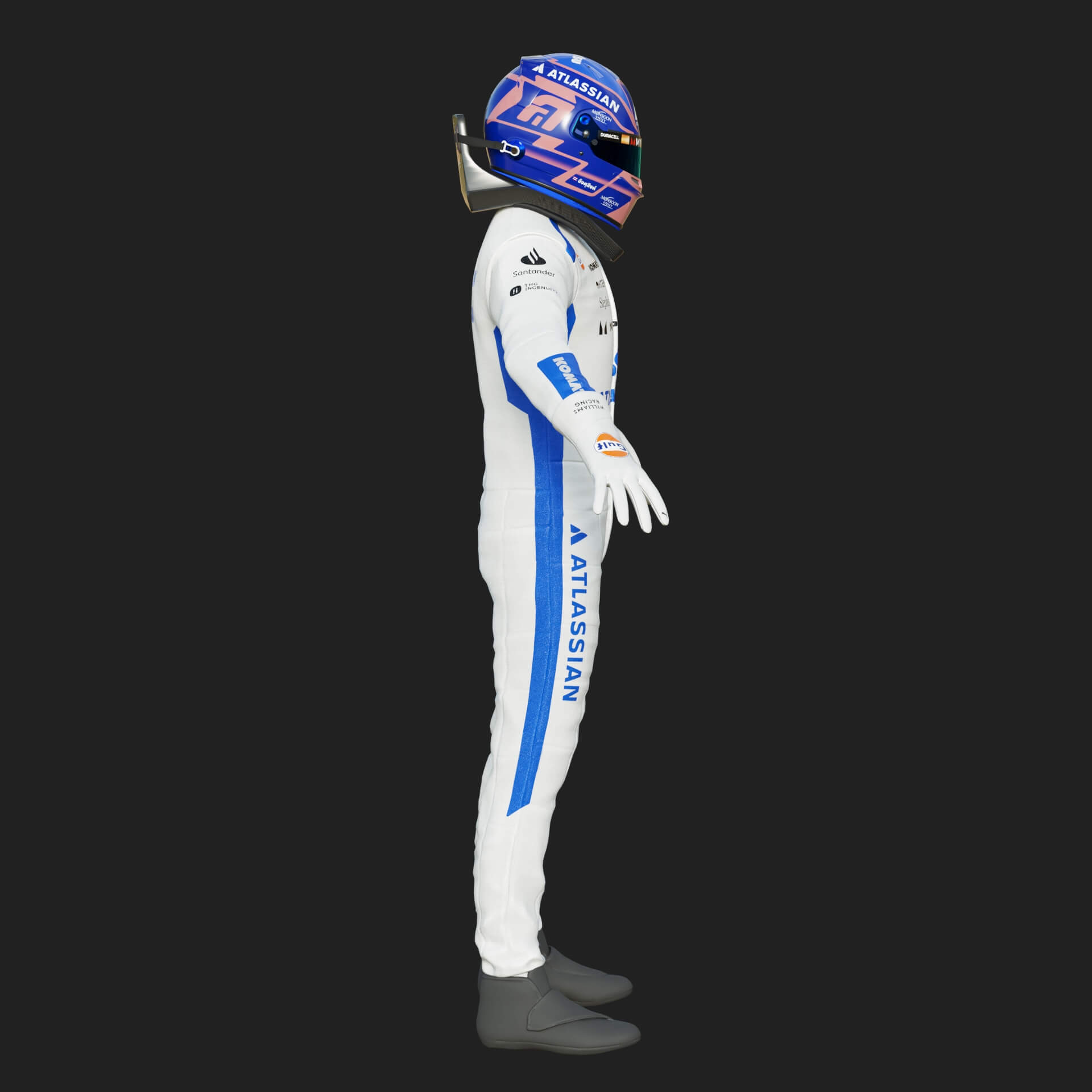 F1 Williams Race Suit 2025 - 3D Model by Cactus3D