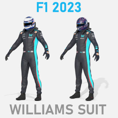 F1 Mercedes Suit 2023 - 3D Model by Cactus3D