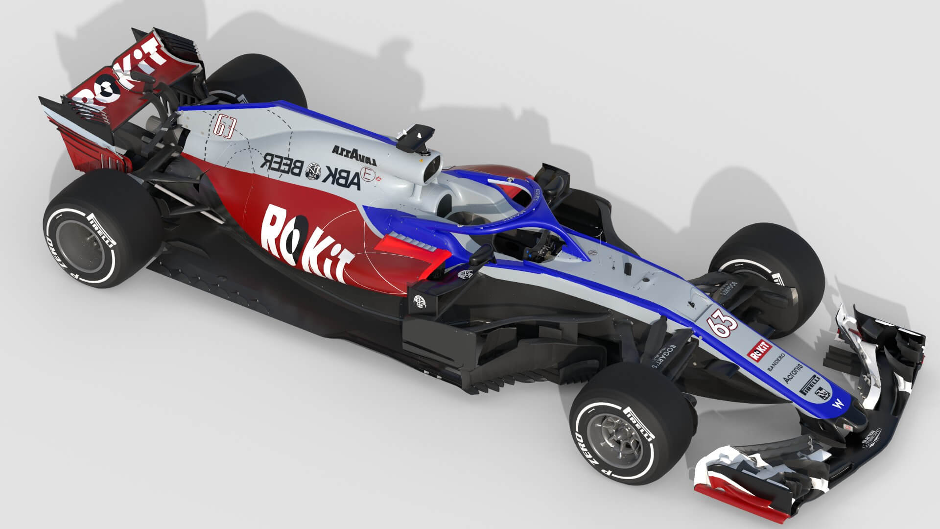 F1 Williiams FW-43 2020 3D Model by Cactus3D