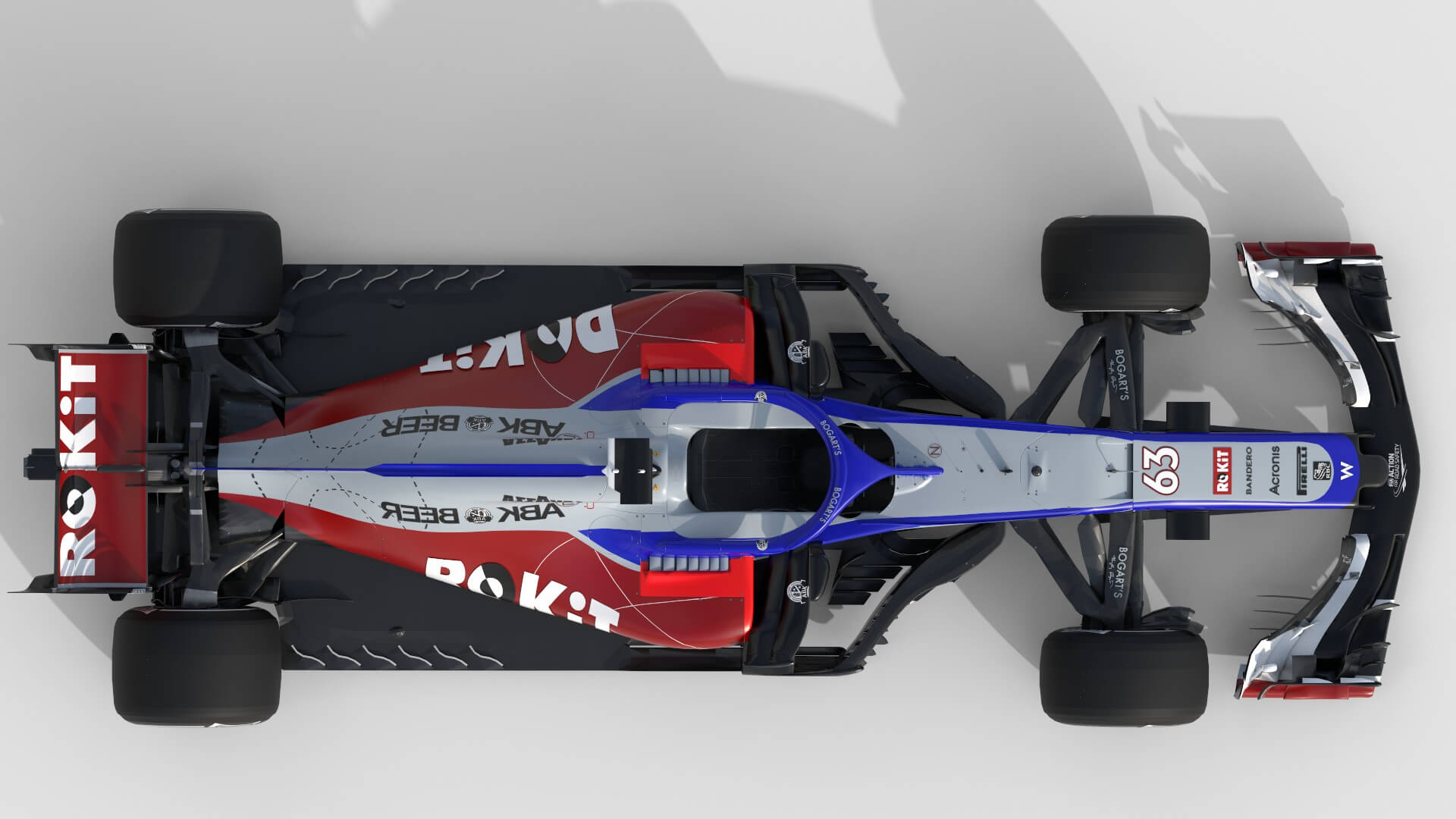 F1 Williiams FW-43 2020 3D Model by Cactus3D
