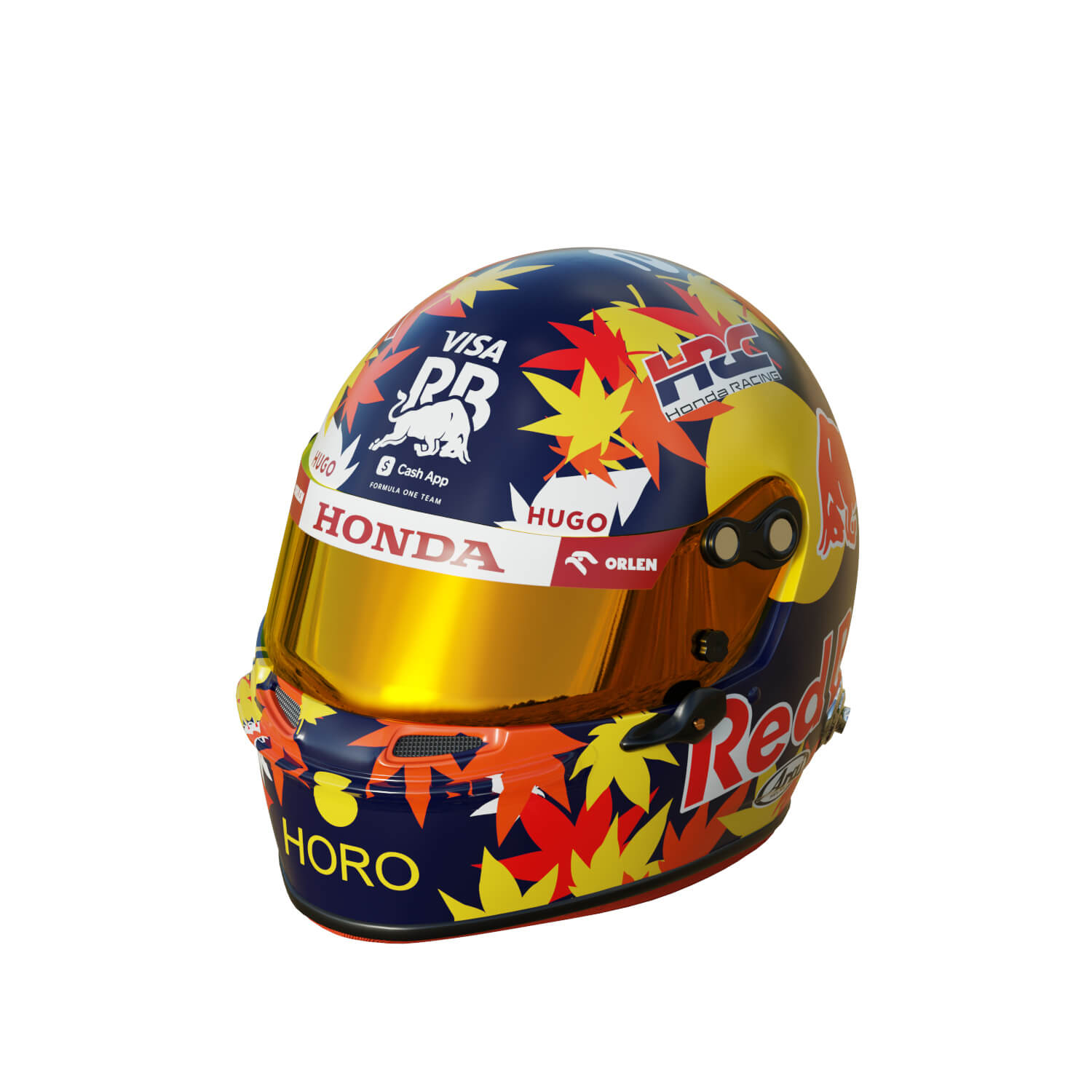 F1 Yuki Tsunoda Helmet 2024 - 3D Model by Cactus3D