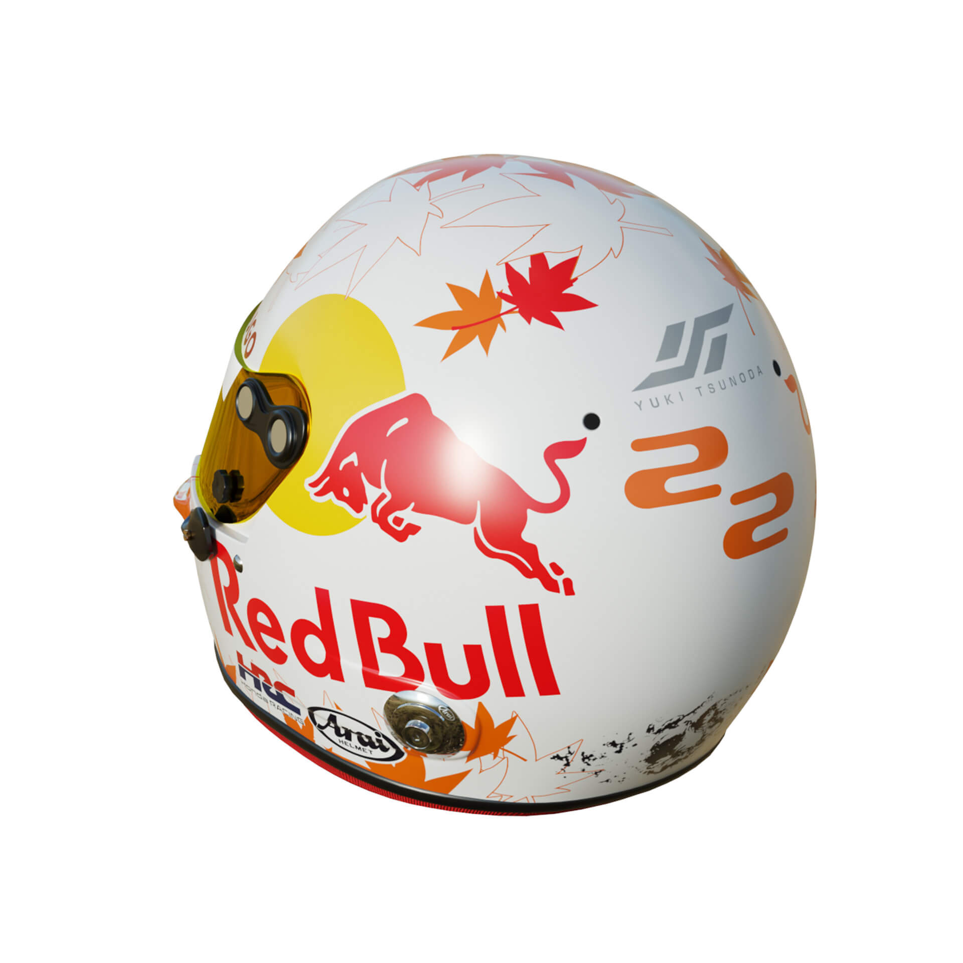 F1 Yuki Tsunoda Helmet 2025 - 3D Model by Cactus3D
