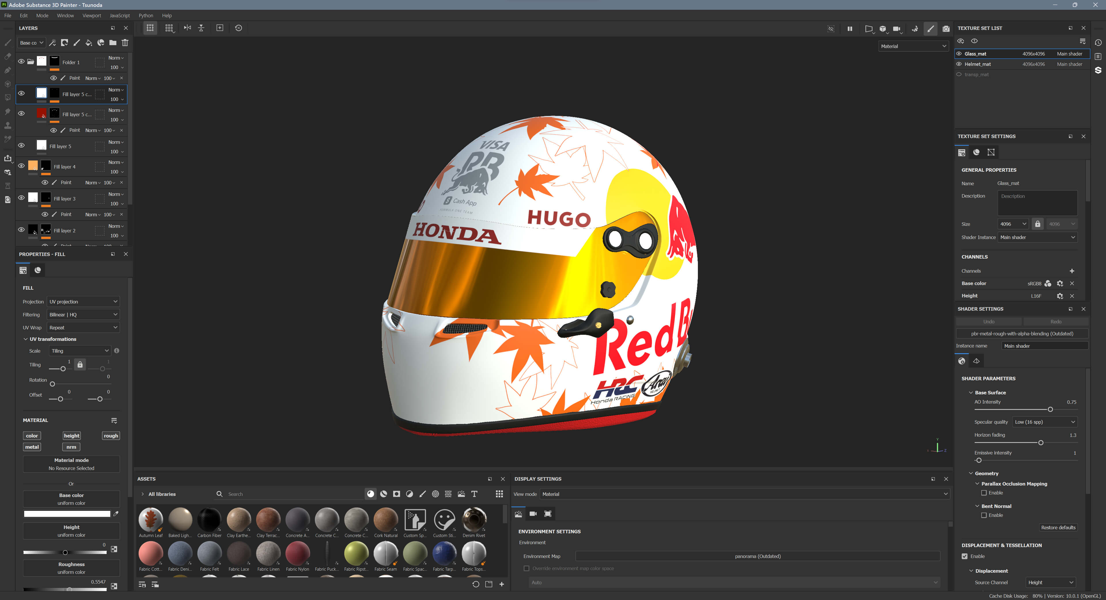 F1 Yuki Tsunoda Helmet 2025 - 3D Model by Cactus3D