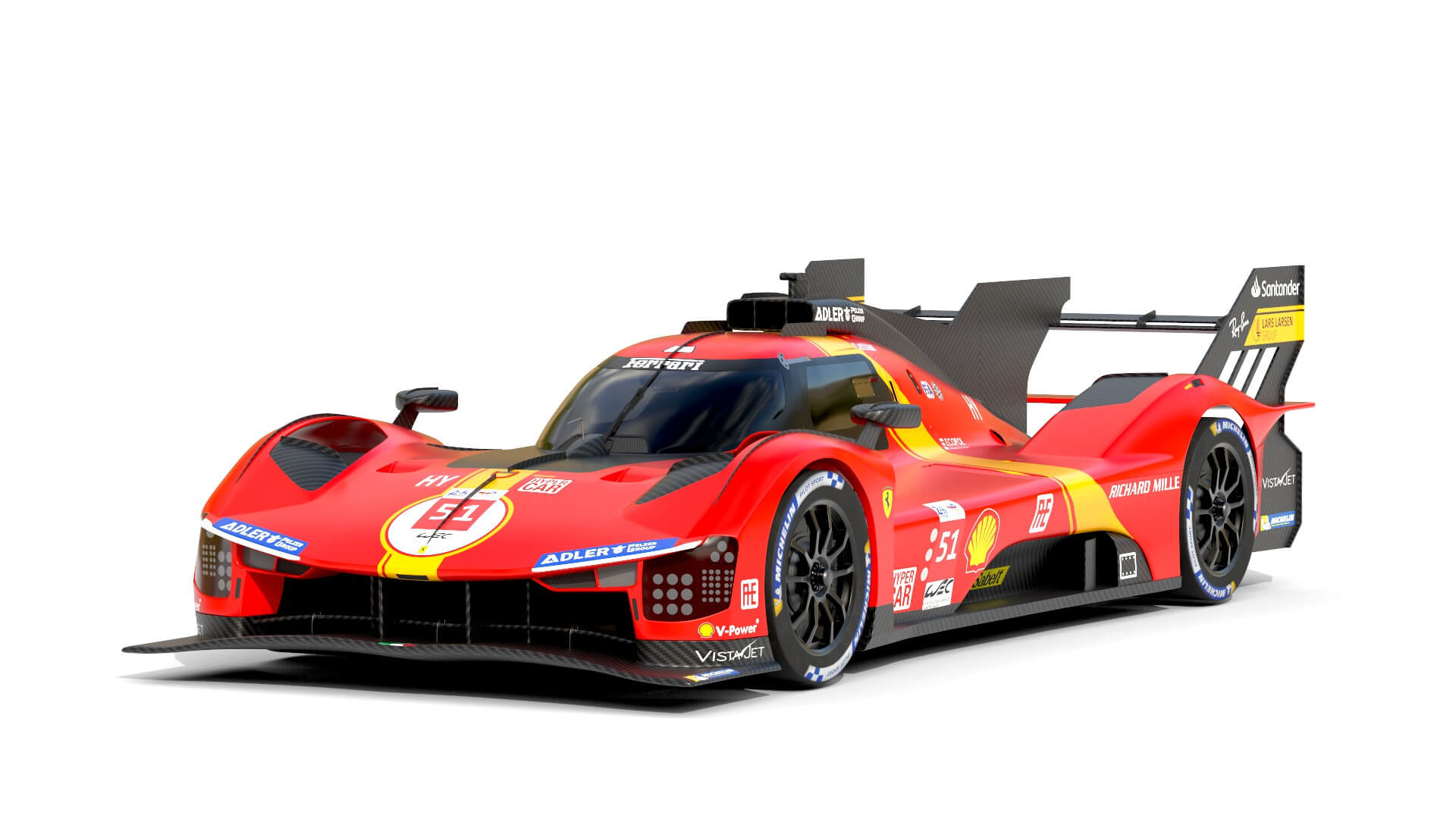 Wec Ferrari 499P 2023 - 3D Model by Cactus3D