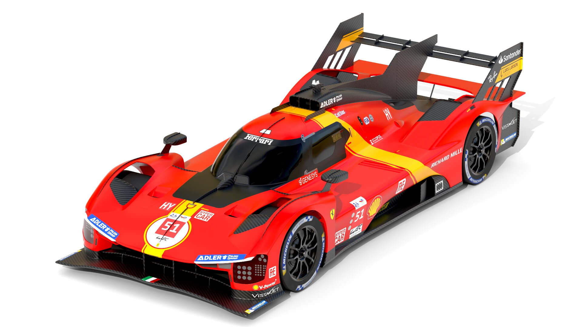 Wec Ferrari 499P 2023 - 3D Model by Cactus3D