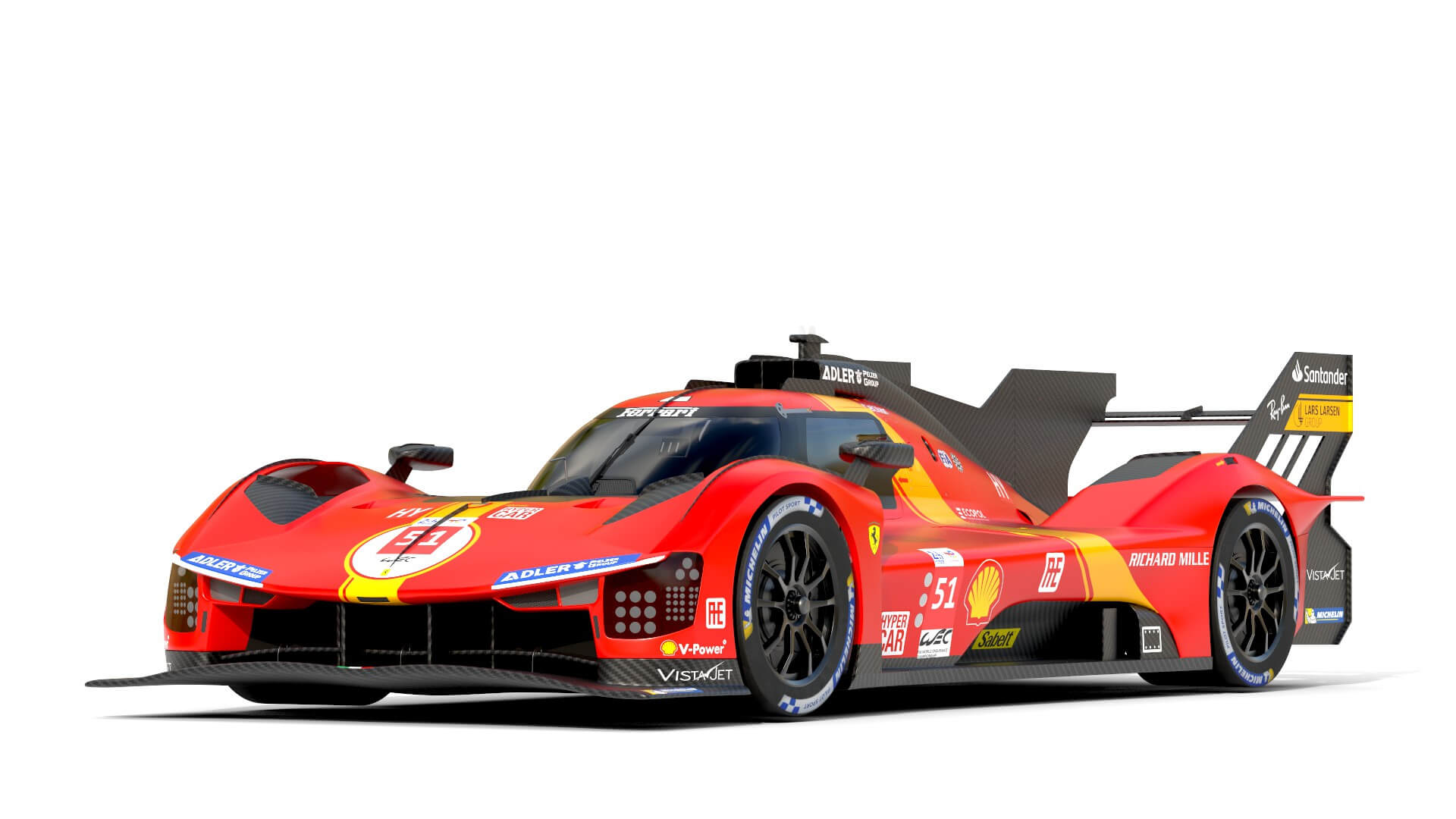 Wec Ferrari 499P 2023 - 3D Model by Cactus3D