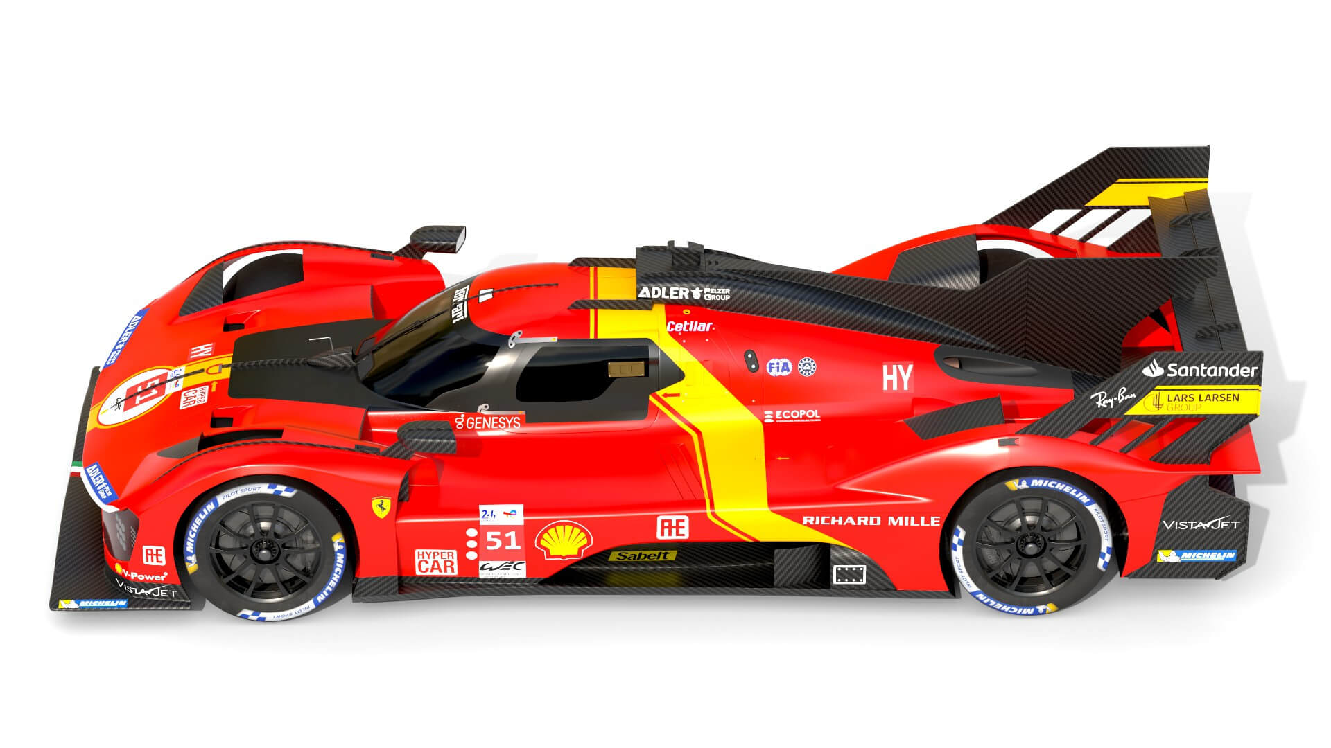 Wec Ferrari 499P 2023 - 3D Model by Cactus3D