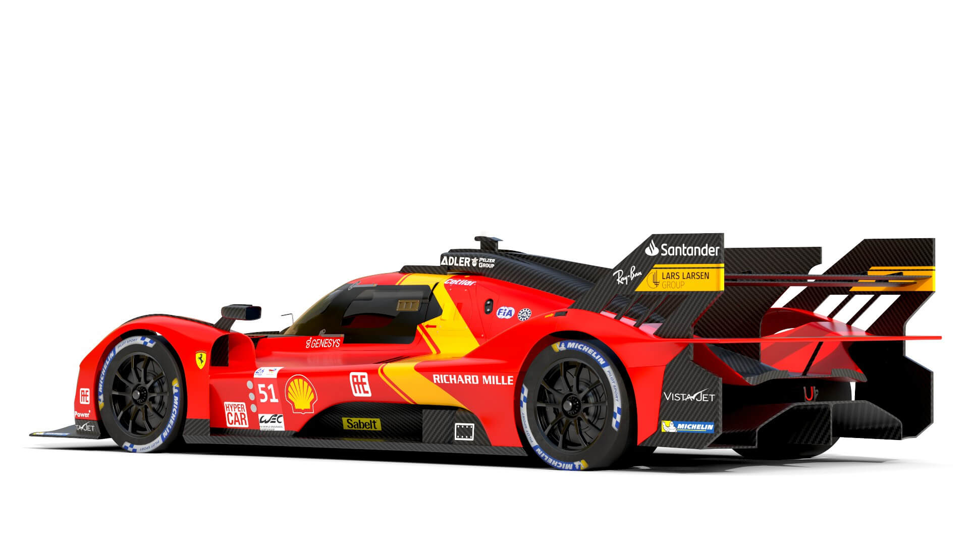 Wec Ferrari 499P 2023 - 3D Model by Cactus3D