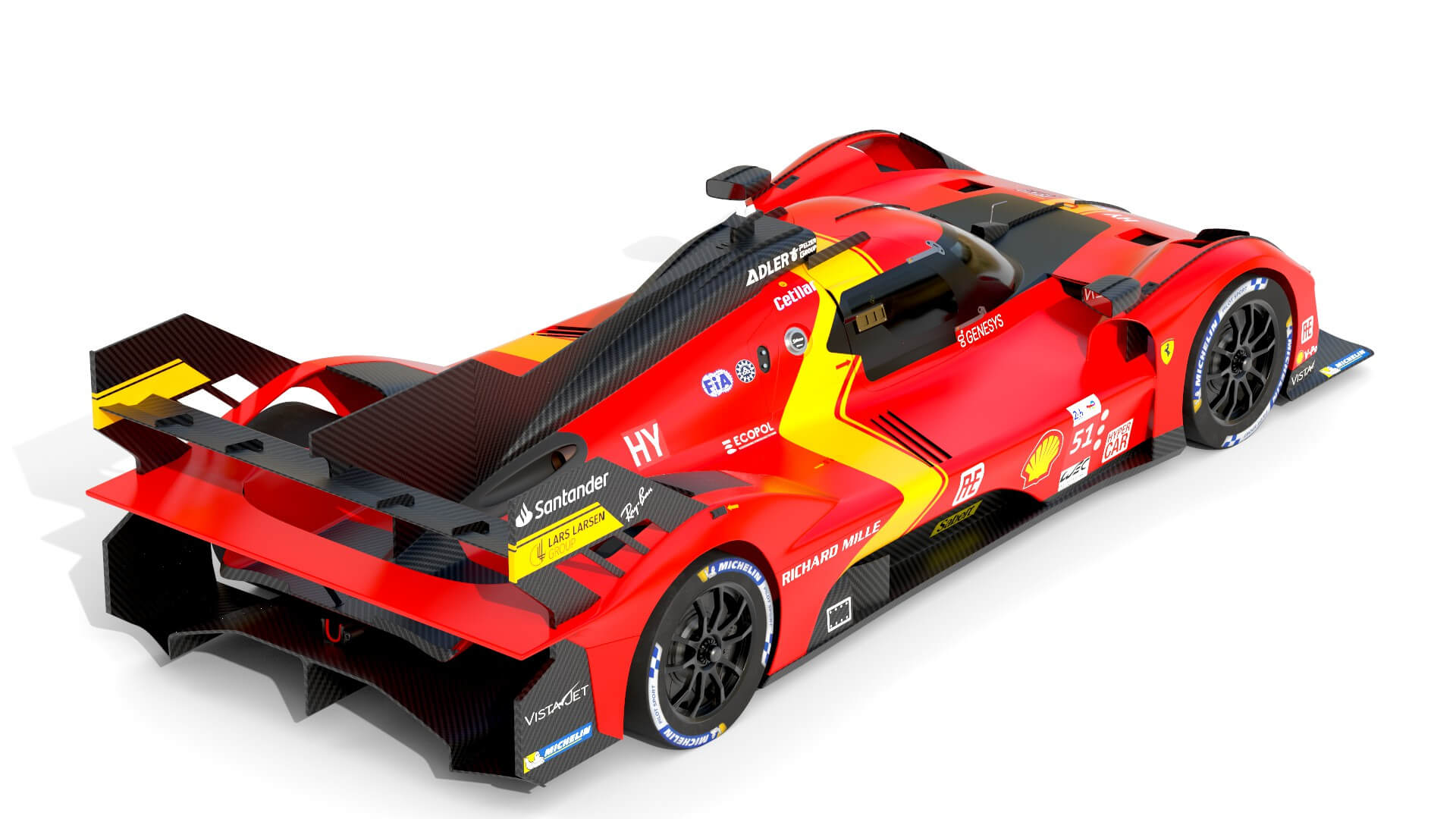 Wec Ferrari 499P 2023 - 3D Model by Cactus3D