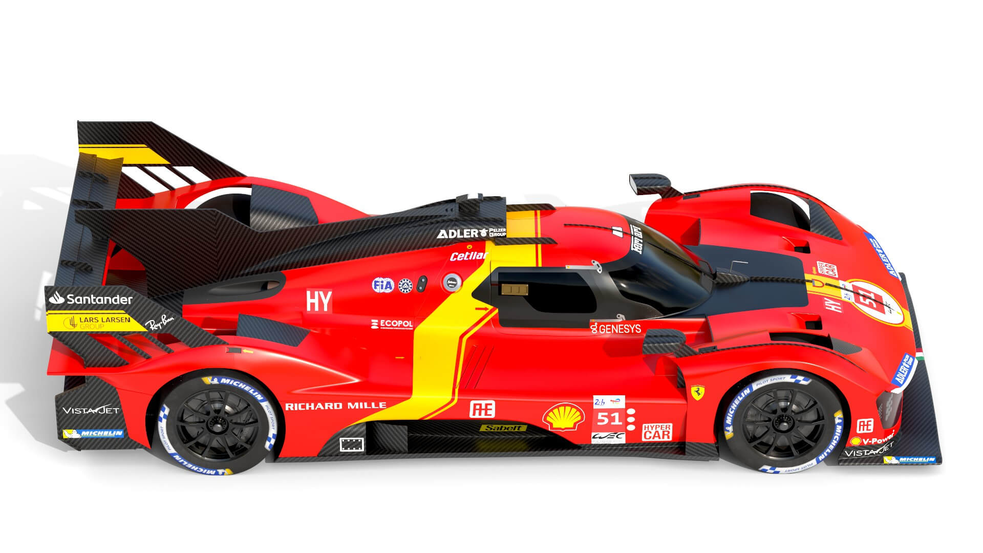 Wec Ferrari 499P 2023 - 3D Model by Cactus3D