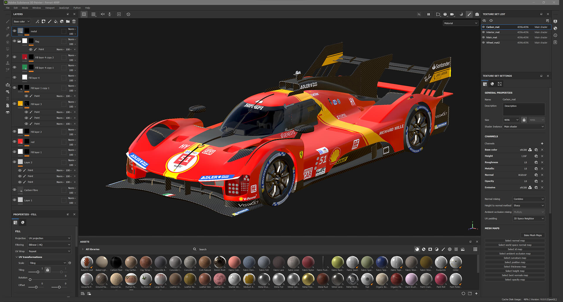 Wec Ferrari 499P 2023 - 3D Model by Cactus3D