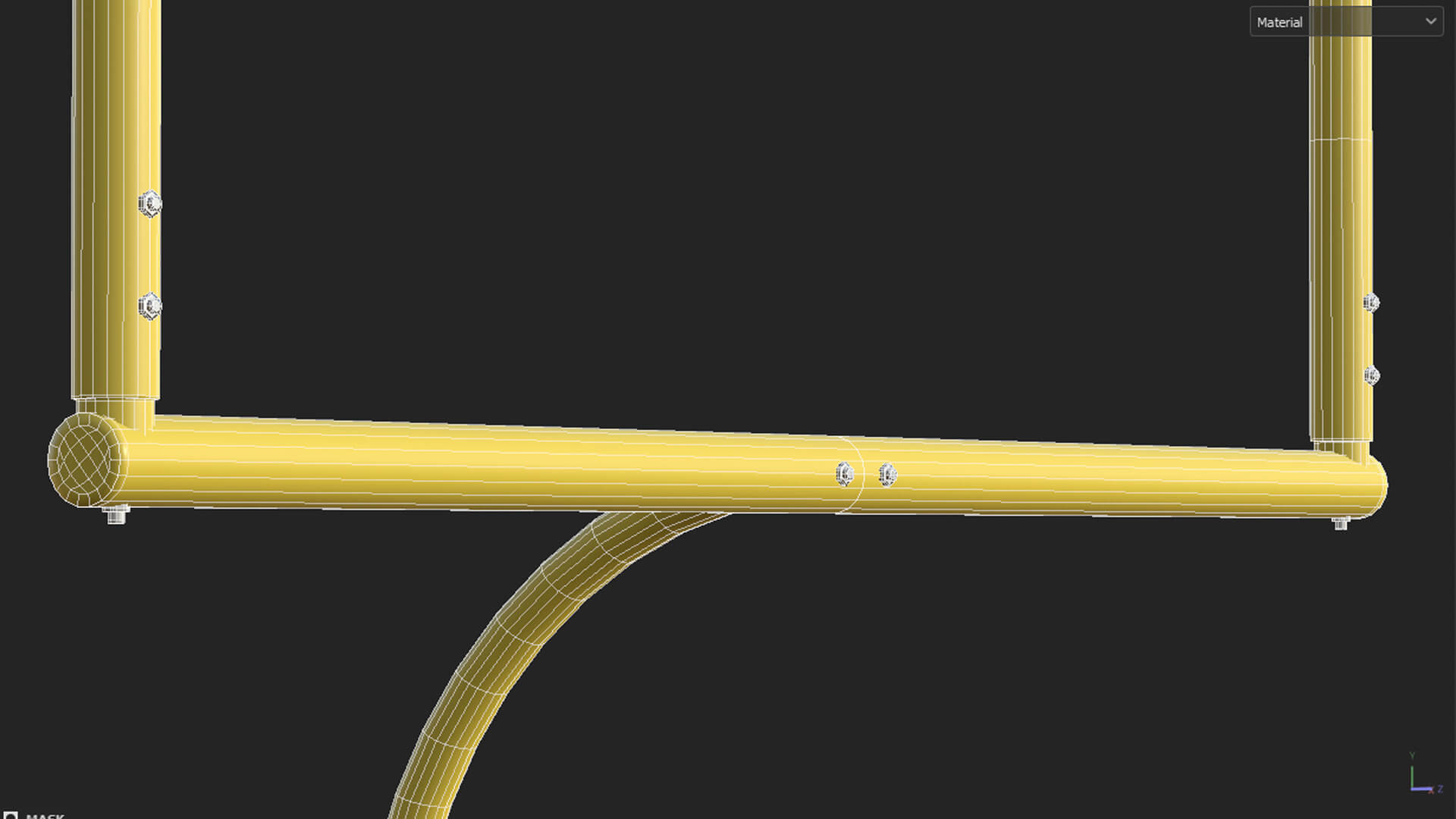 Football Uprights - 3D Model by Cactus3D