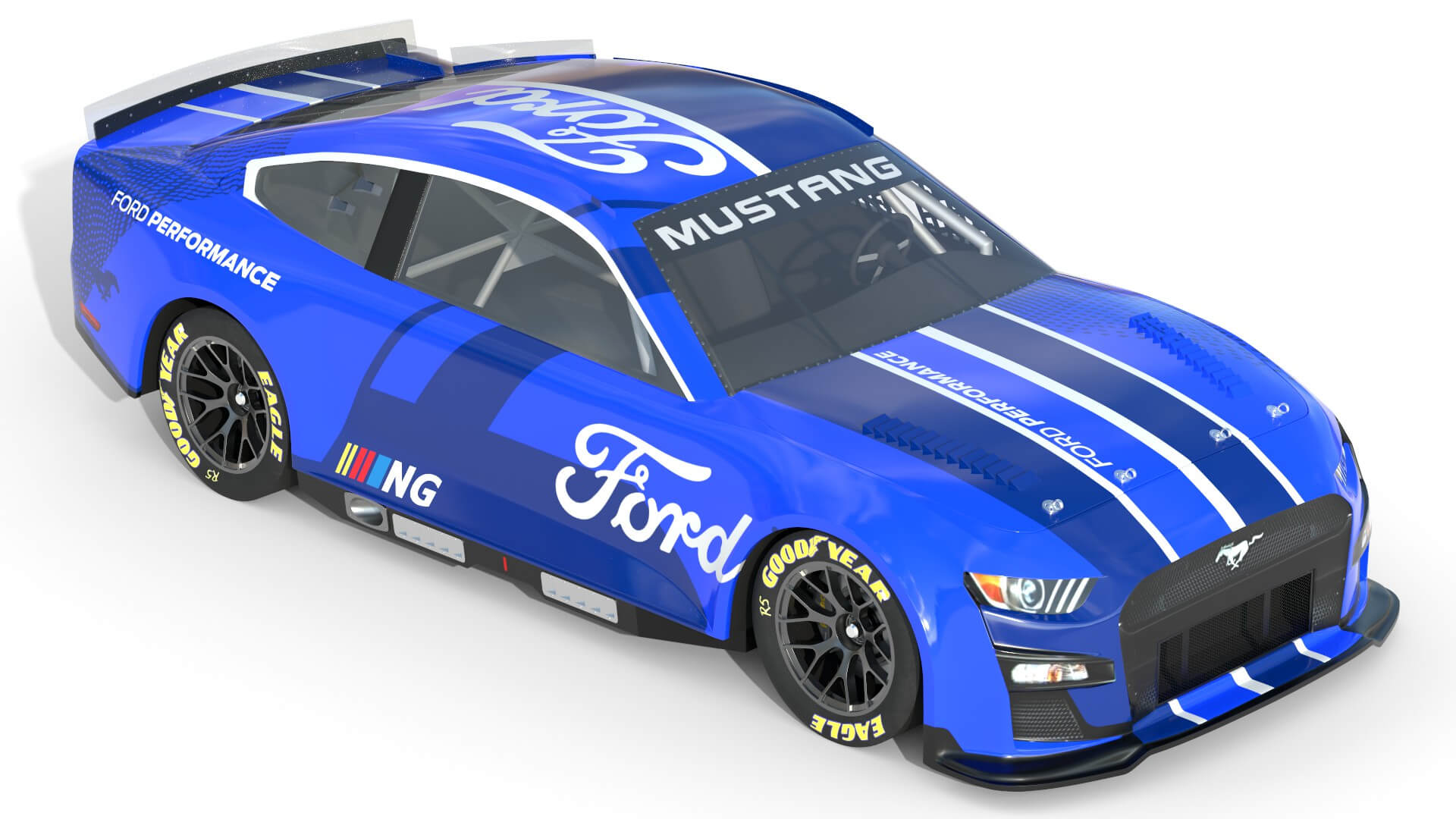 Ford Mustang Nascar Nextgen 2022 - 3D Model by Cactus3D