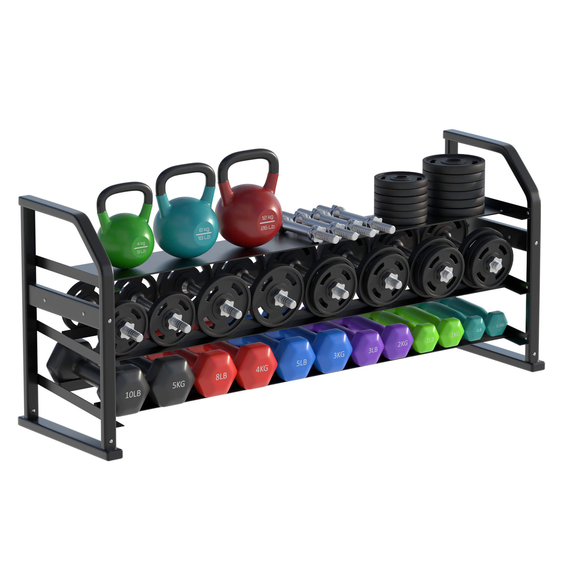 Dumbbell Rack - 3D Model by Cactus3D