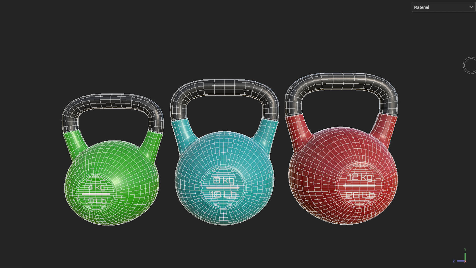 Dumbbell Rack - 3D Model by Cactus3D