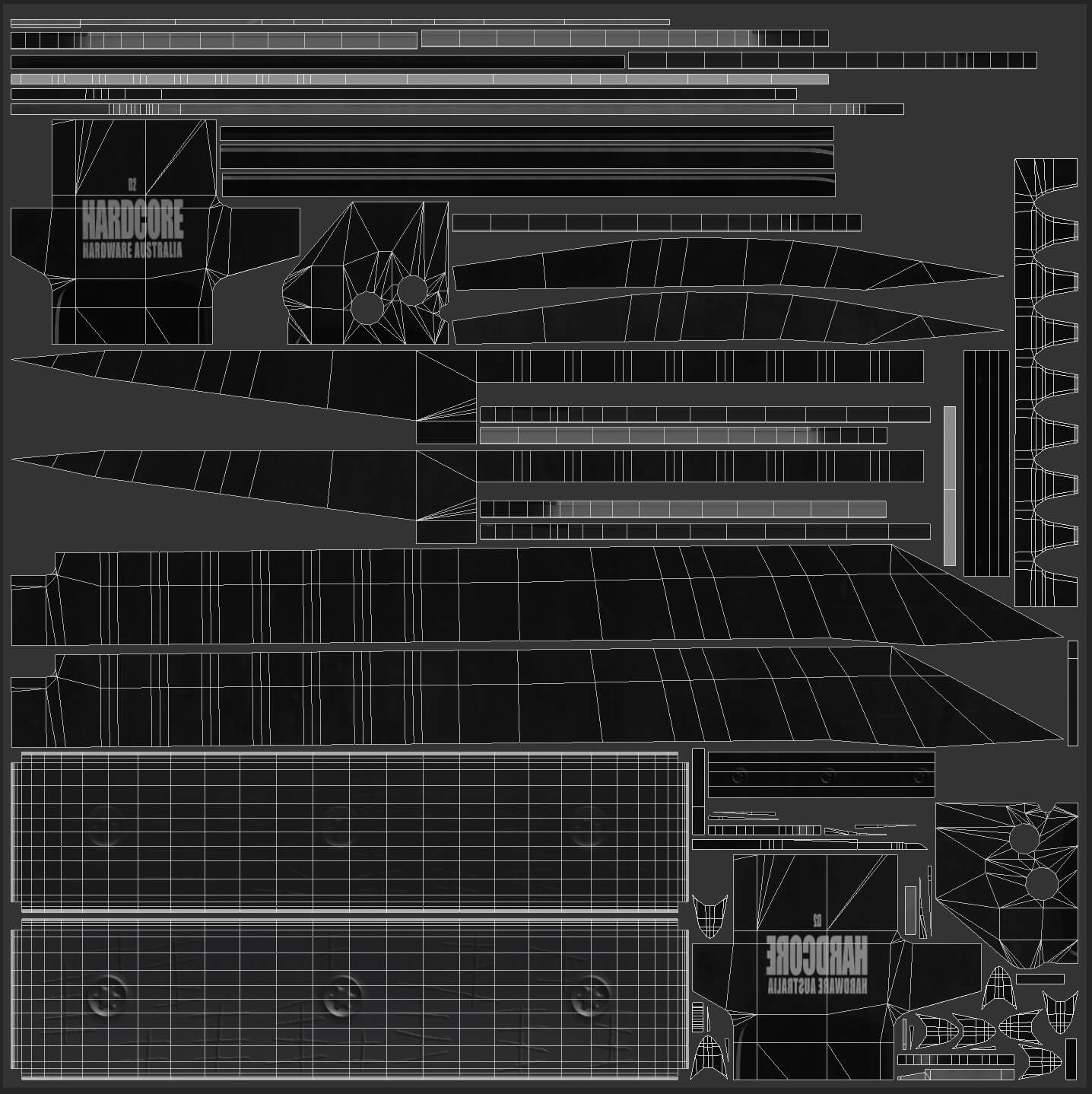 Hardcore Hardware D2 Knife - 3D Model by Cactus3D