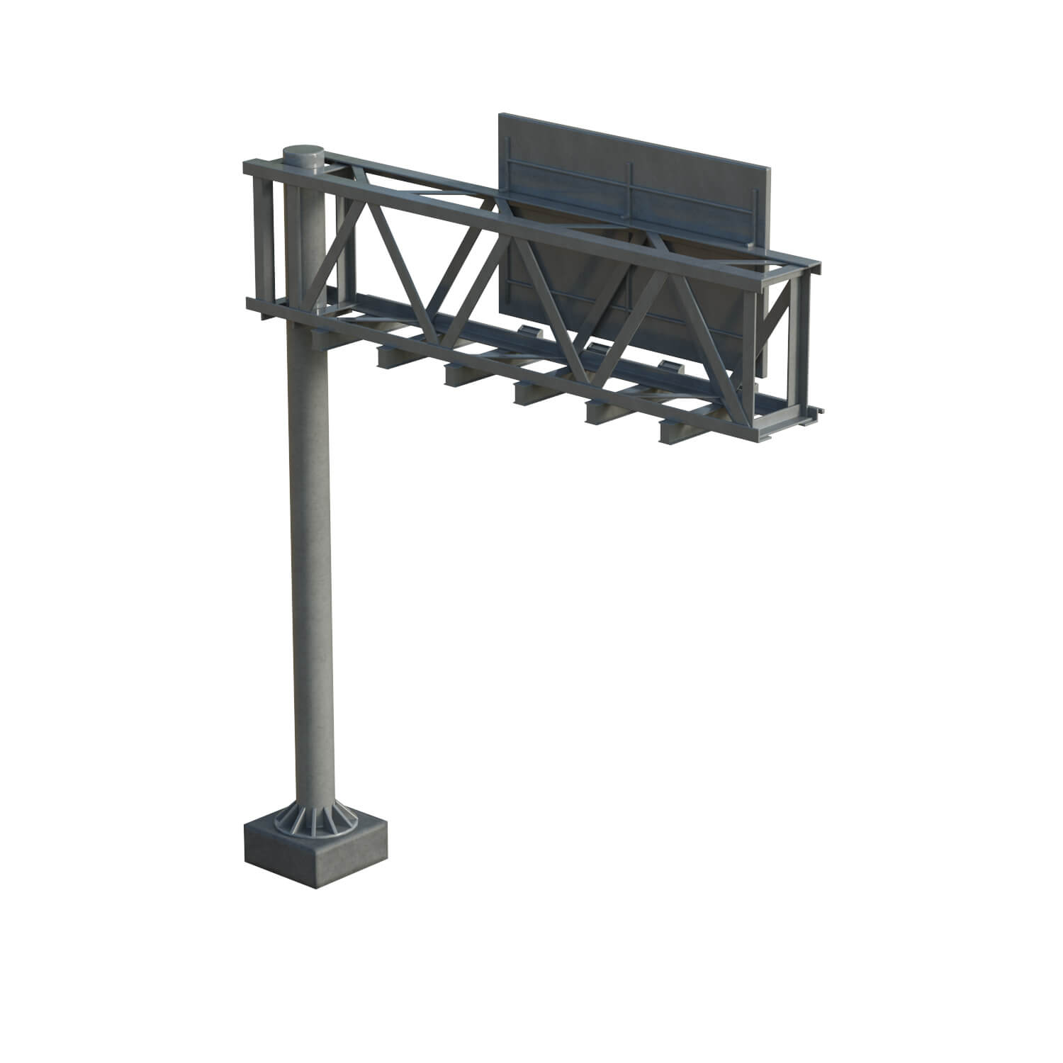 Highway Sign 02 - 3D Model by Cactus3D
