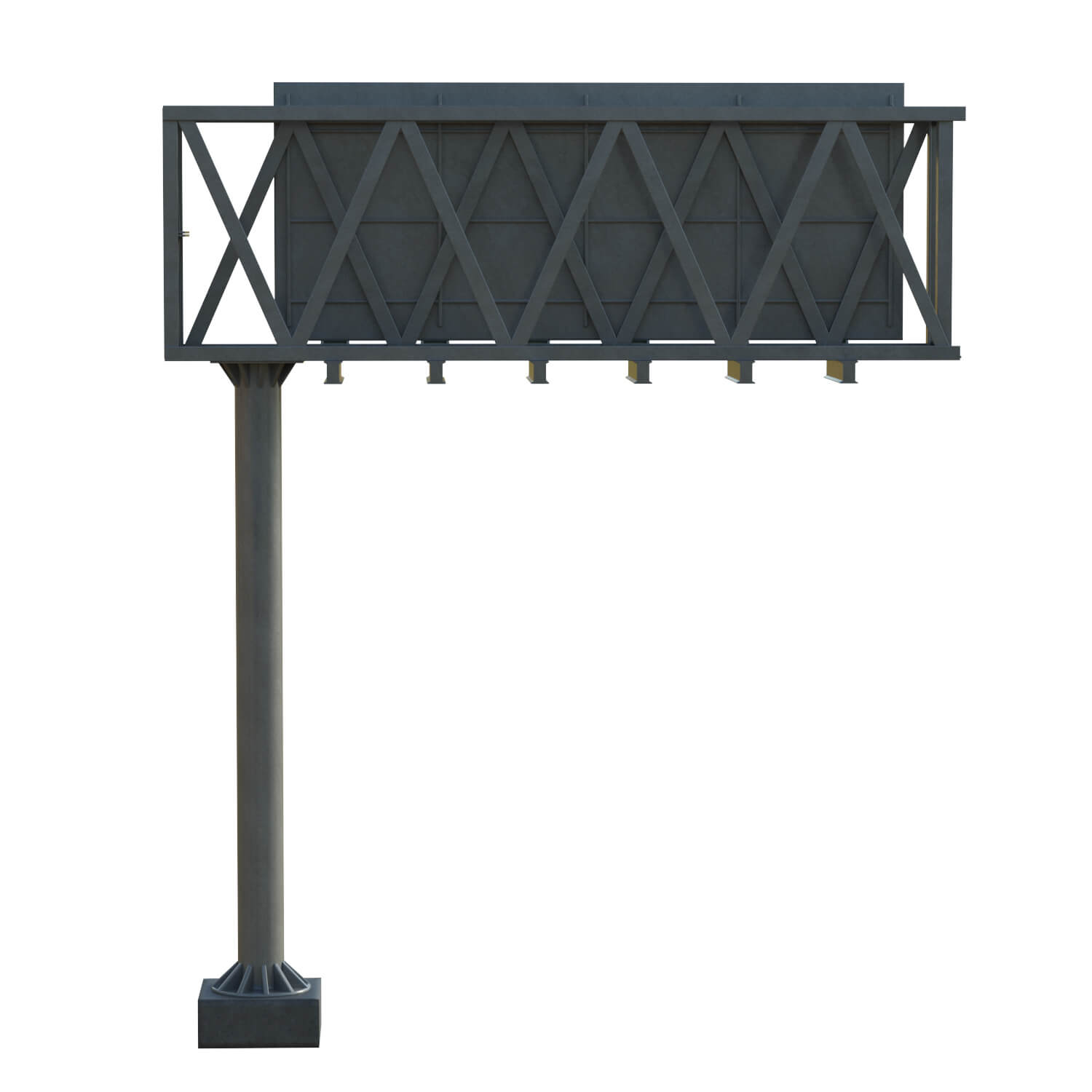 Highway Sign 03 - 3D Model by Cactus3D