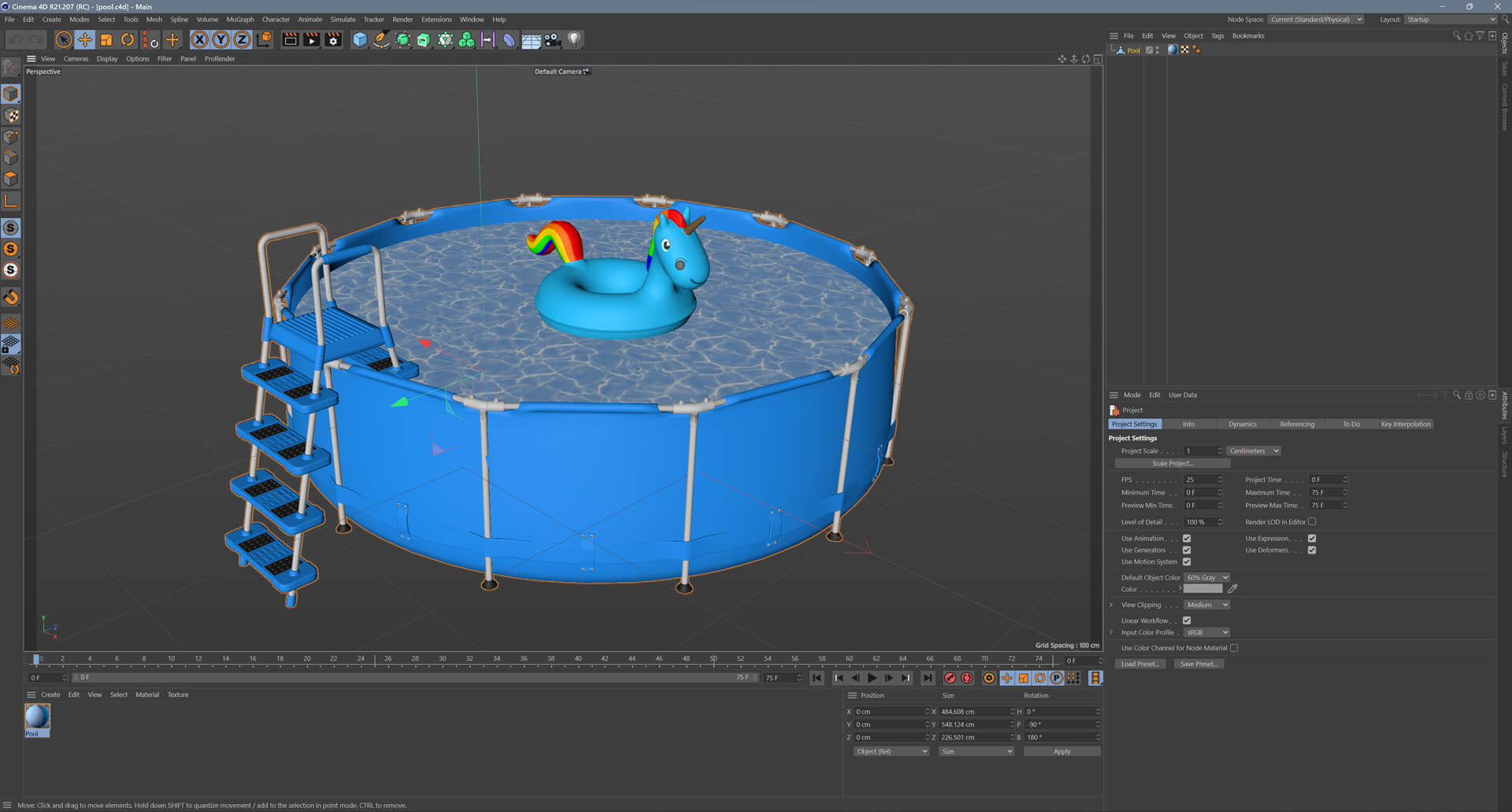 Inflatable Pool - 3D Model by Cactus3D