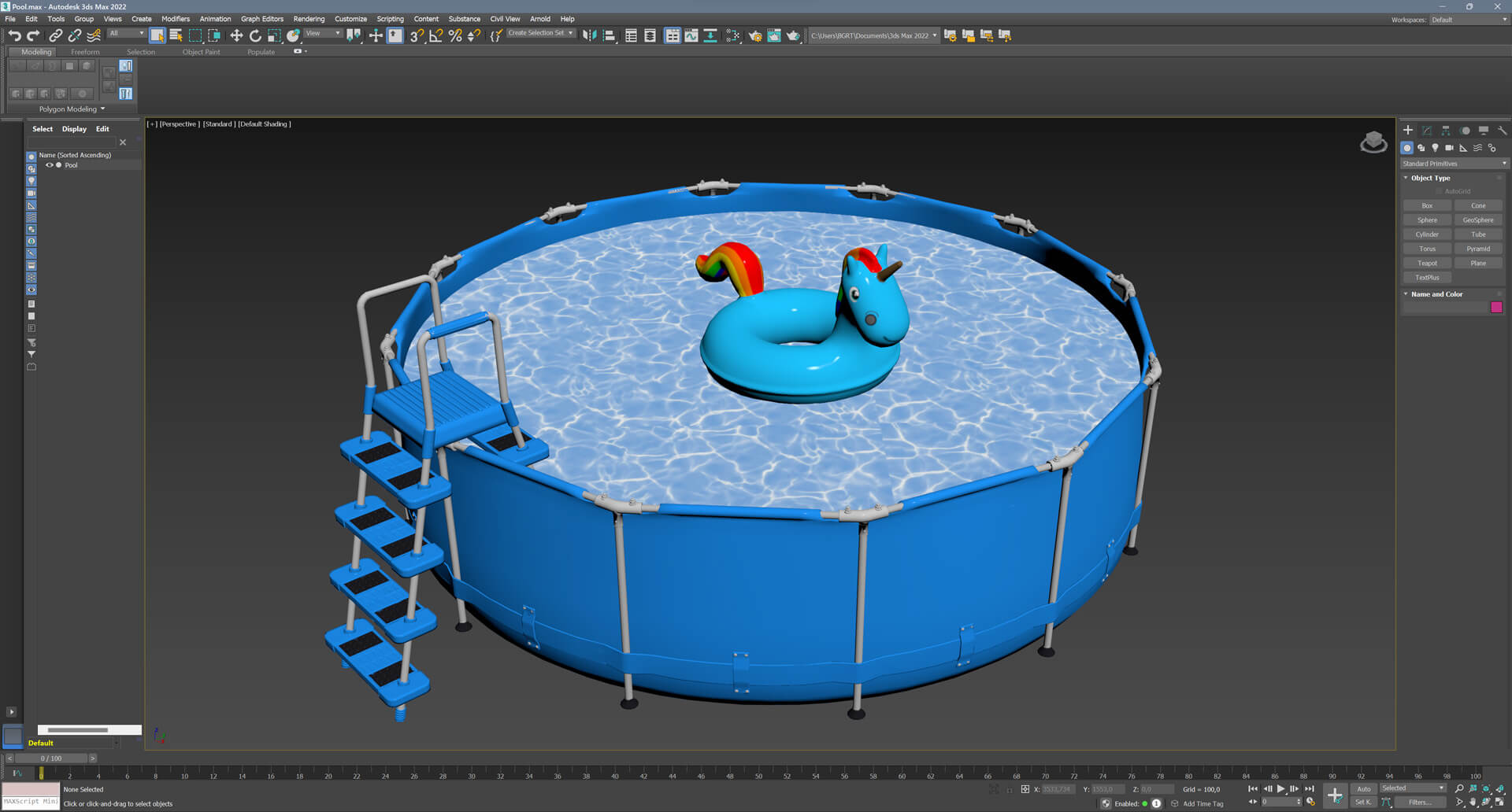 Inflatable Pool - 3D Model by Cactus3D